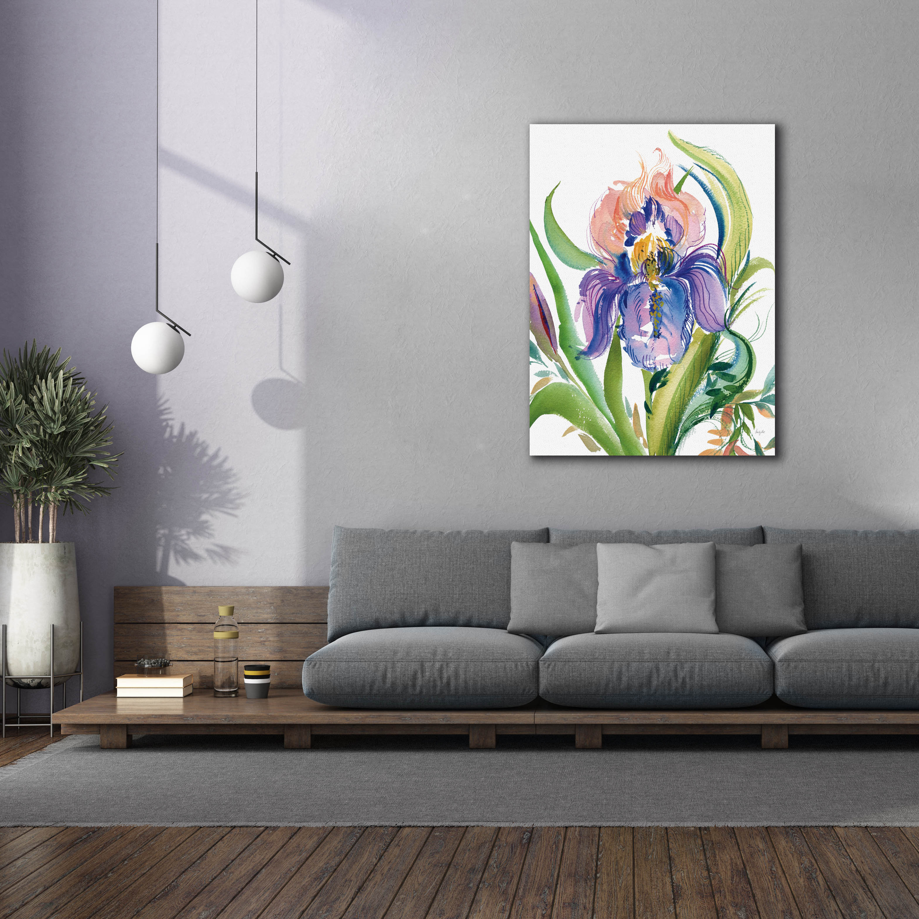 Epic Graffiti 'Wild Iris' by Kristy Rice Canvas Wall Art, 40" x 54 ...