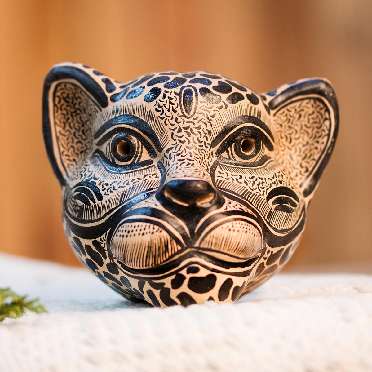 World Menagerie Observant Jaguar Mask Ceramic Wall Décor | Wayfair
