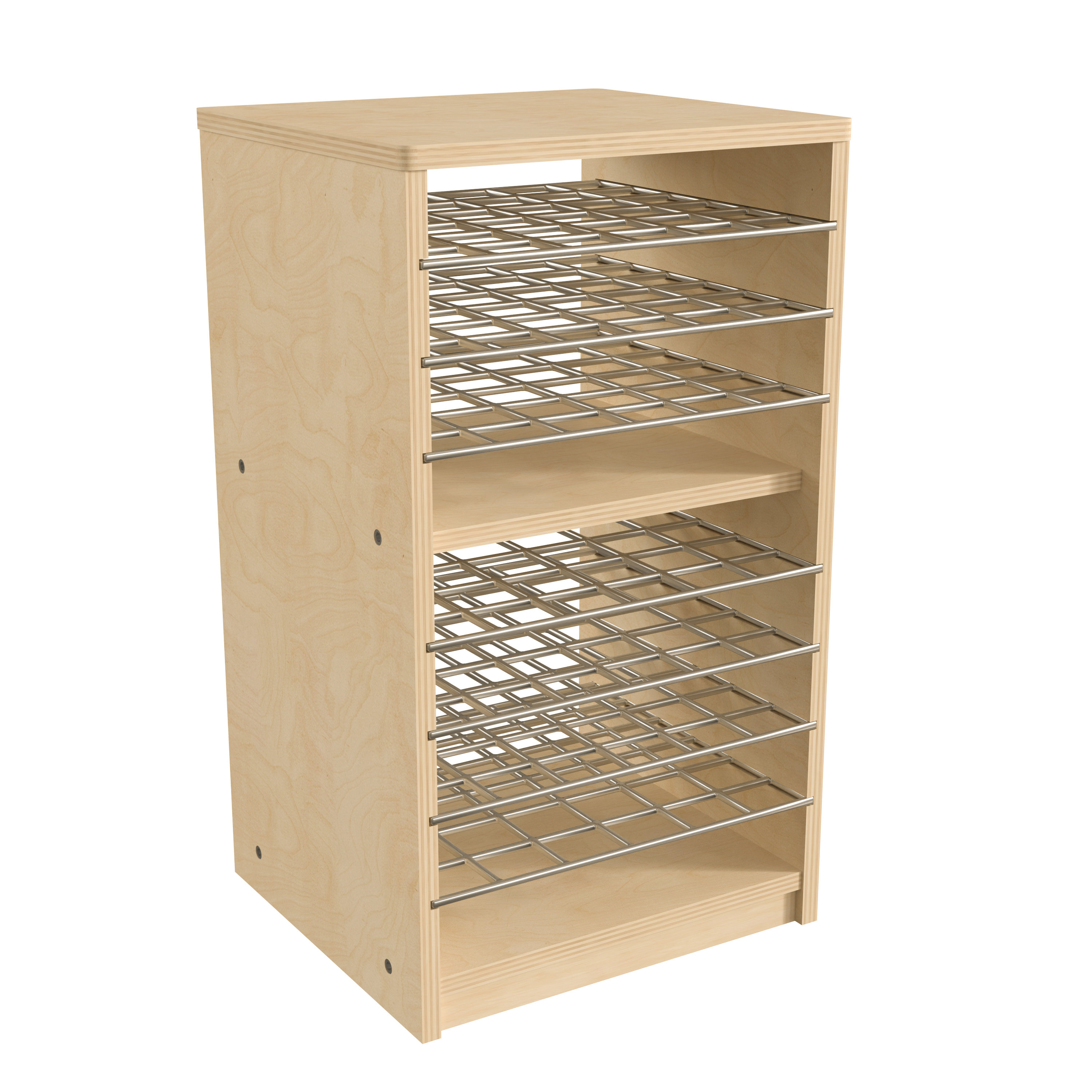 Bright Beginnings Commercial Multipurpose Birch Plywood Storage Cabinet ...