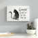 East Urban Home Cat Is Home - Wrapped Canvas Print | Wayfair.co.uk