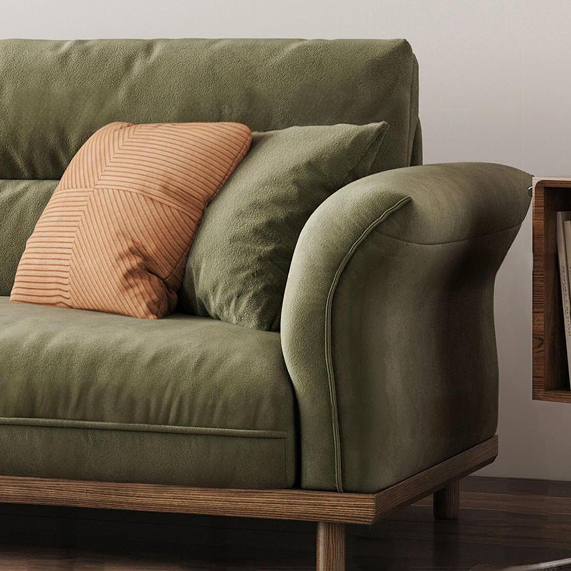 ComfySofa.s Retro high back simple log style fabric sofa | Wayfair
