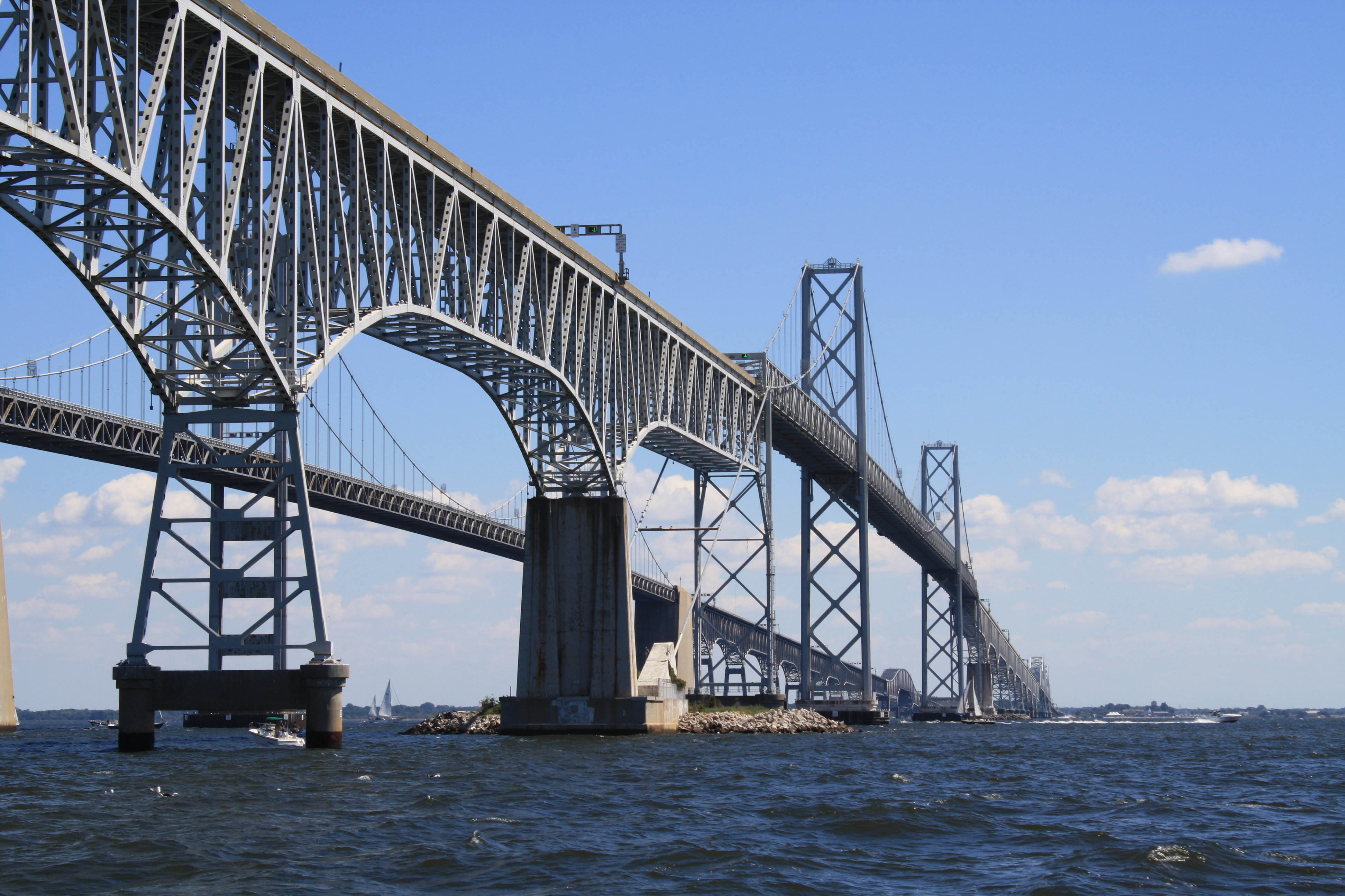 Highland Dunes Chesapeake Bay Bridge by Coastalpics - Wrapped Canvas ...