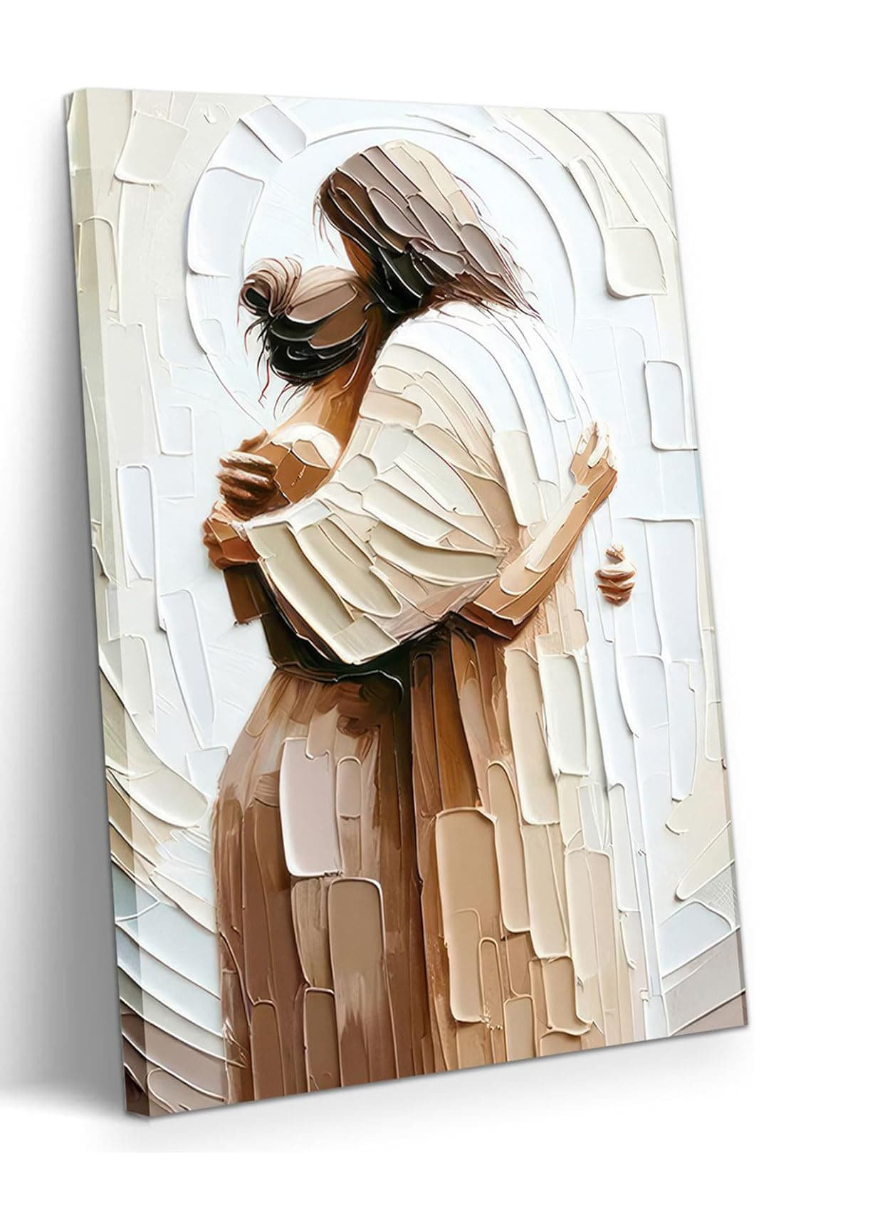 Charlton Home 12x16 in Framed Vintage Cross Christian Wall Art - White ...