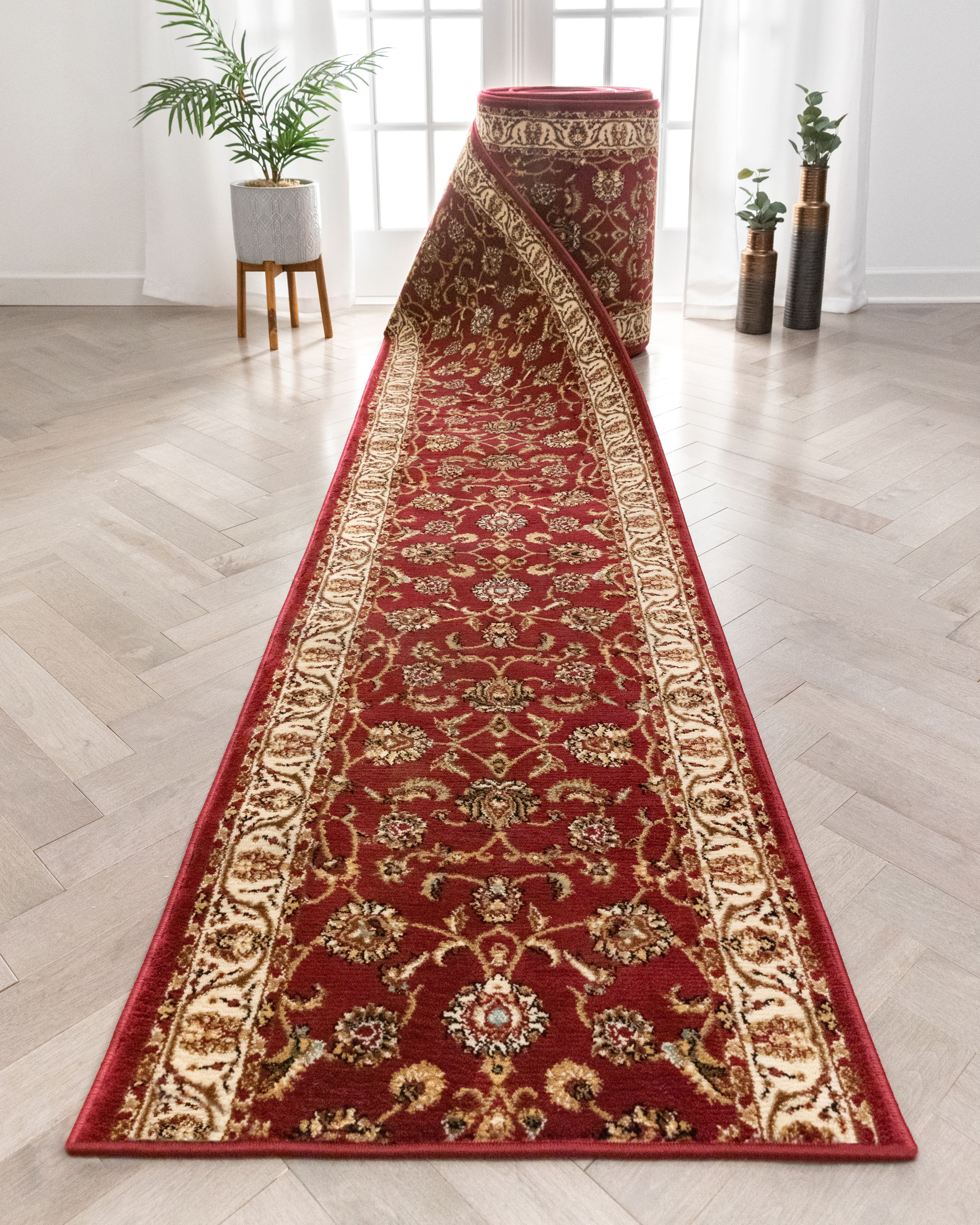 Wade Logan® Chimeng Sarouk Oriental Red Custom Size Hallway Stair ...