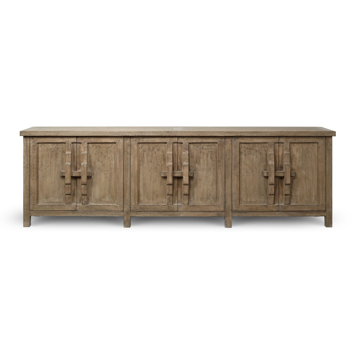 Lily's Living 110 Inches Long Nico Sideboard with Six Doors Weathered ...