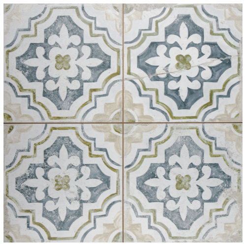 Merola Tile Kings 18" x 18" Ceramic Patterned Wall & Floor Tile | Wayfair