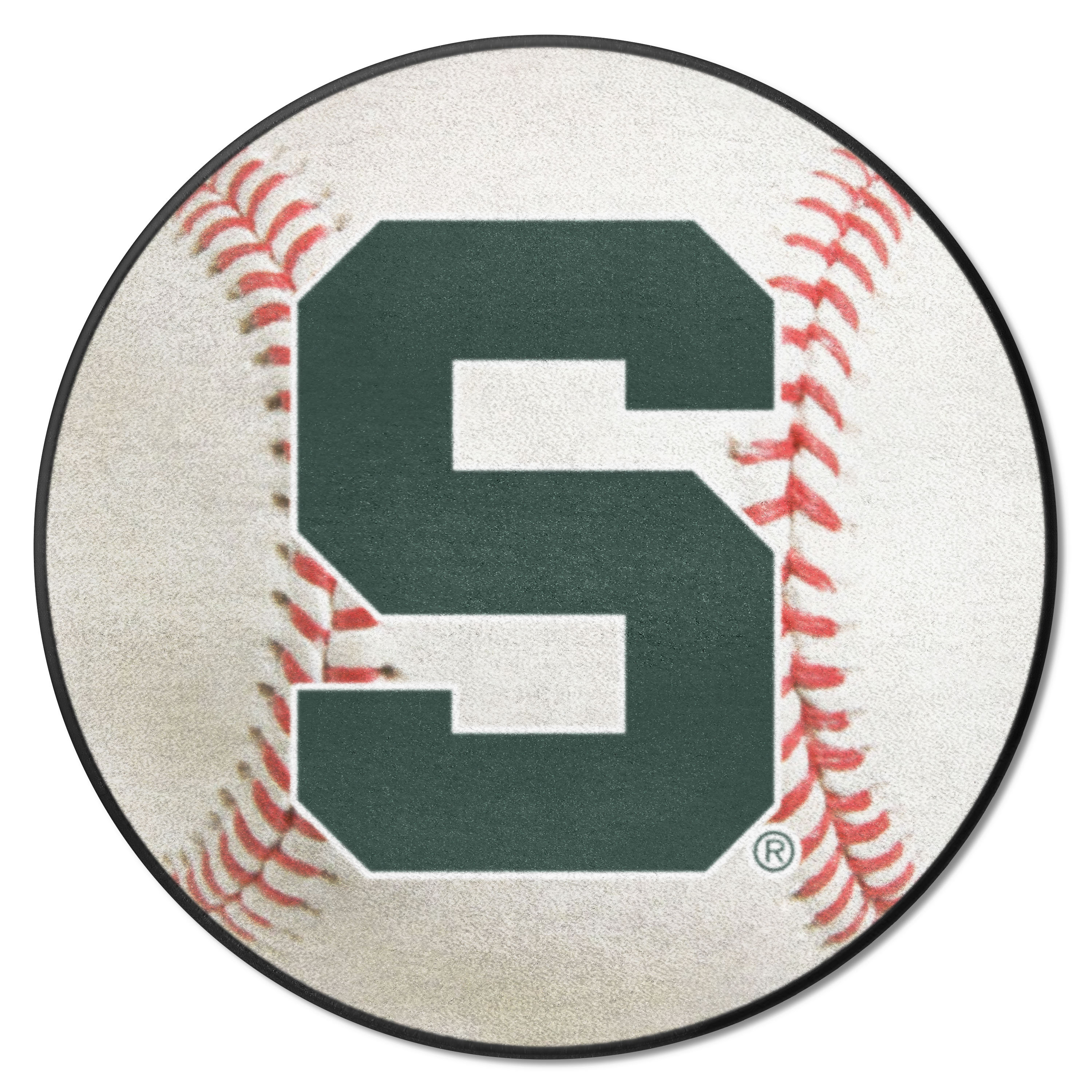 FANMATS Michigan State Spartans Baseball Rug | Wayfair