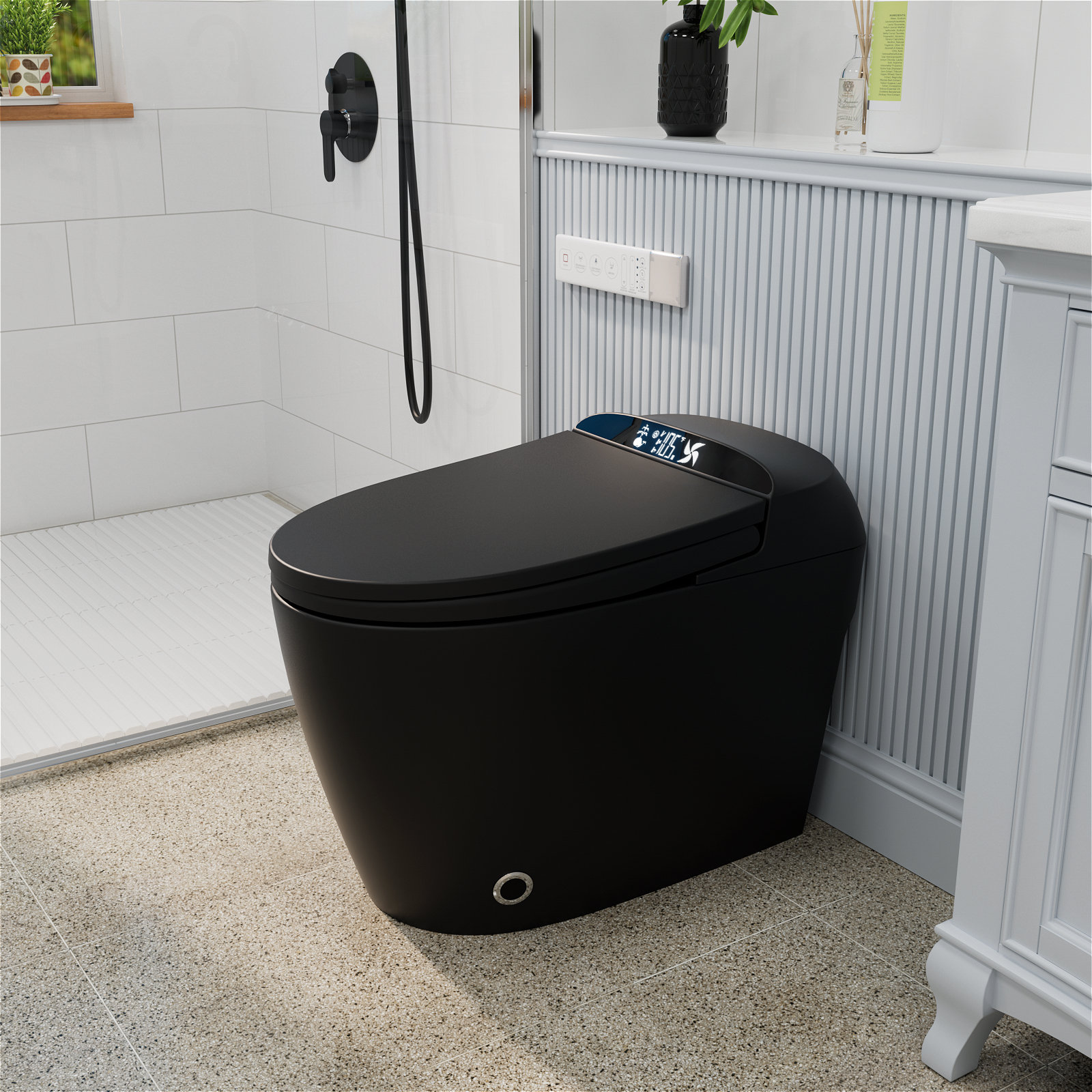 GIVING TREE Luxury Smart Toilet with Bidet Built In, Bidet Toilet with ...