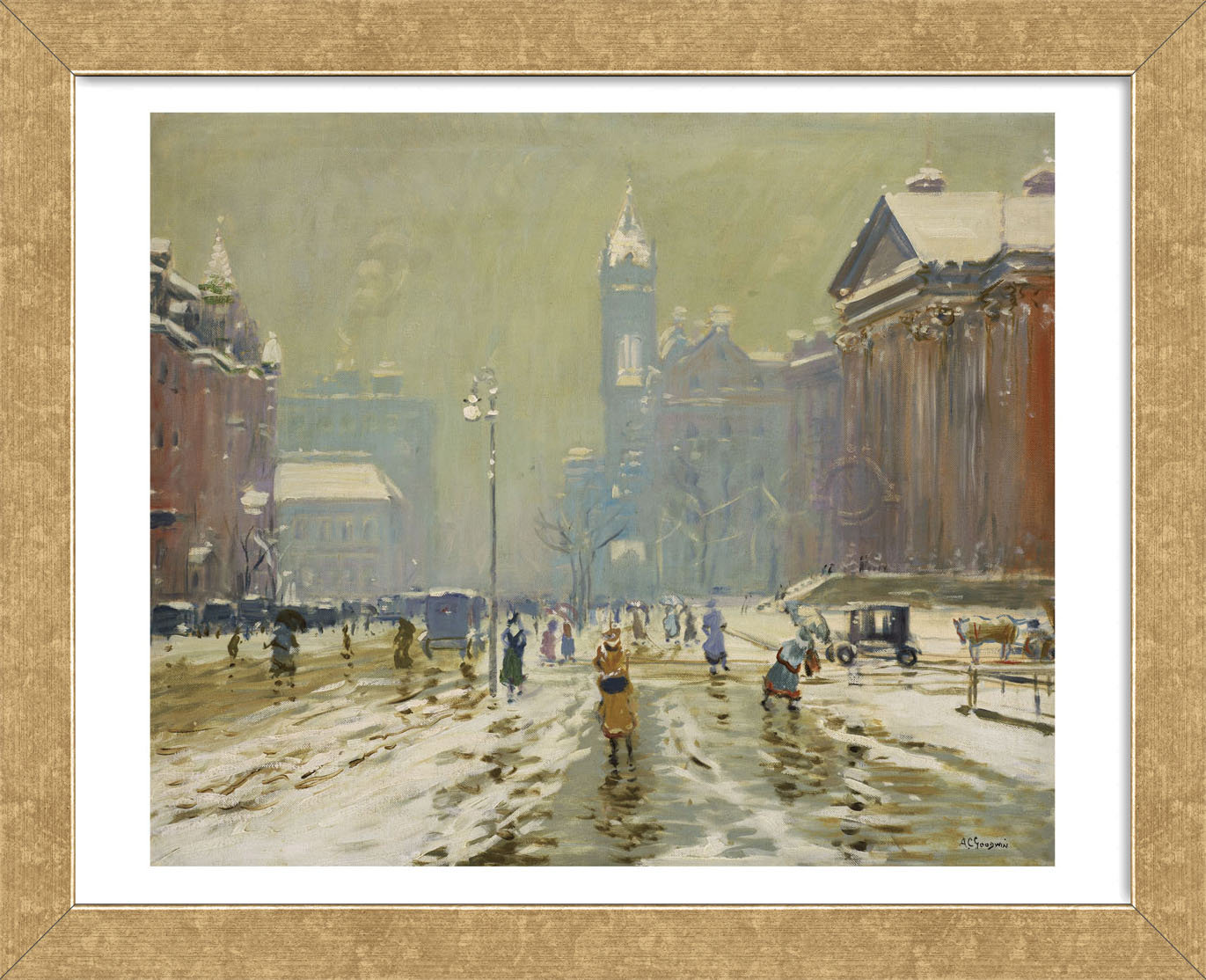 McGaw Graphics 'Copley Square, Boston, About 1908' Framed Painting ...