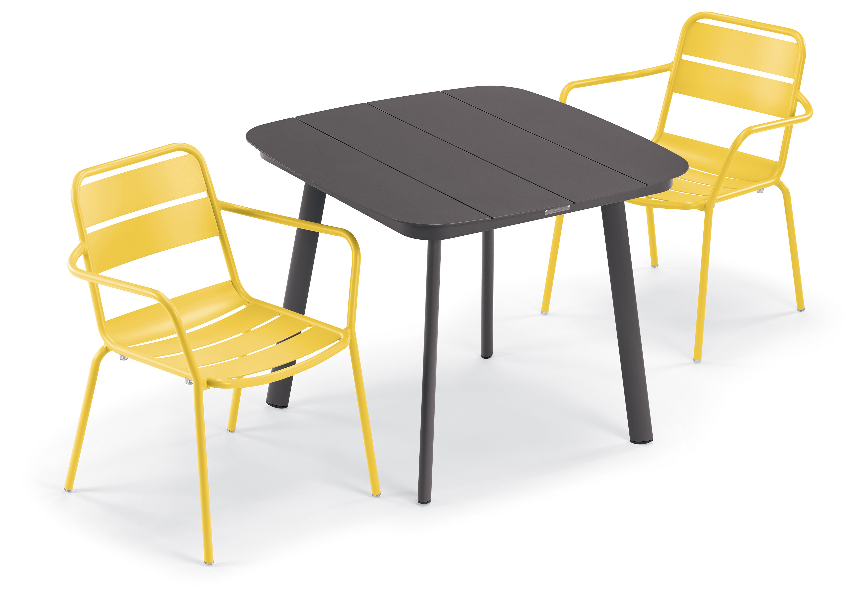 Oxford Garden Kapri And Eiland 2 - Person Square 36" Long Powder Coated ...