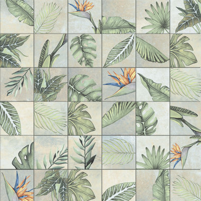 palm leaf tiles