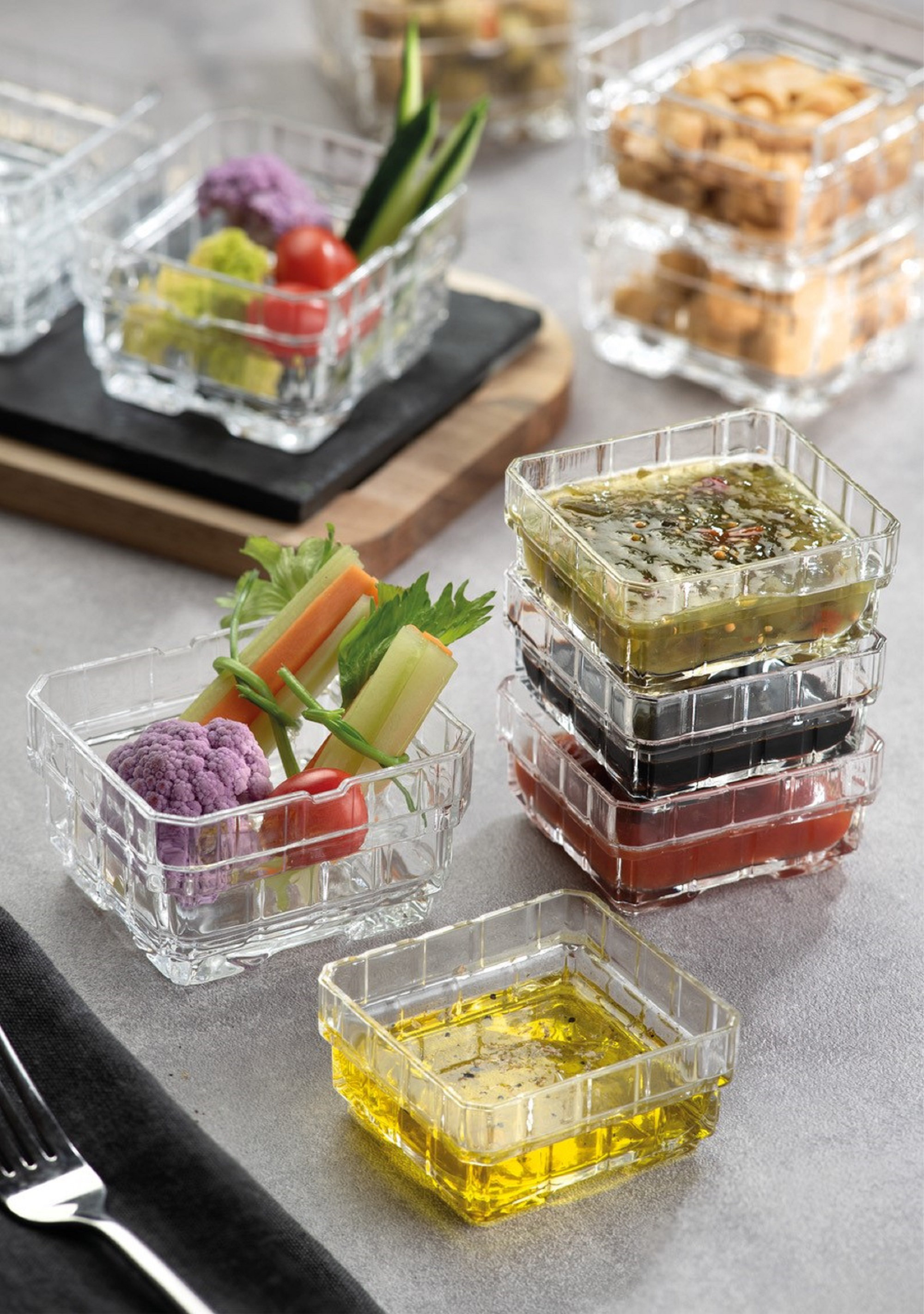 Mercer41 Glass - Small Stackable Bowl - Set Of 6 - Designed - 3.9 Oz ...