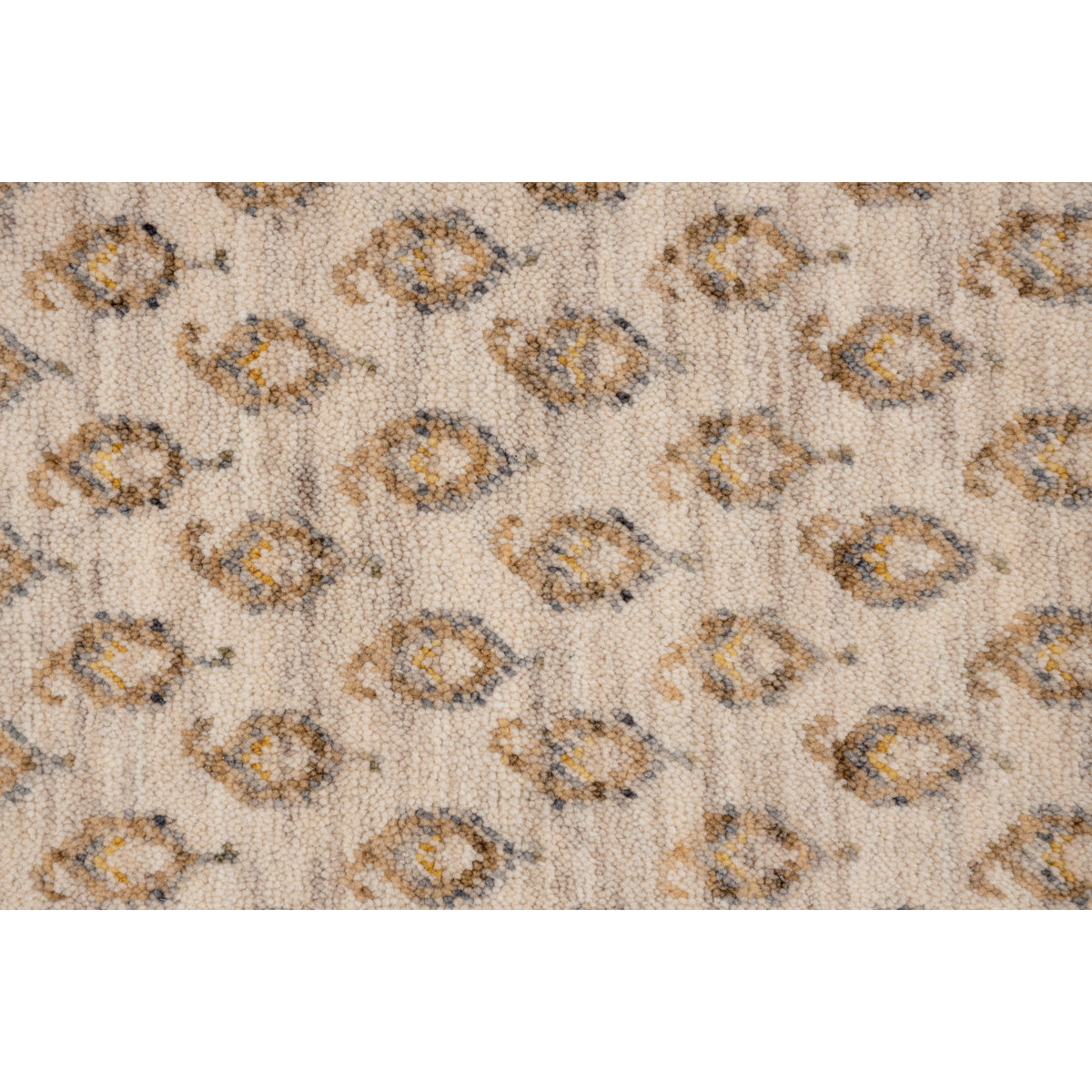 Theko Nahili Machine Woven Wool Beige Rug | Wayfair.co.uk