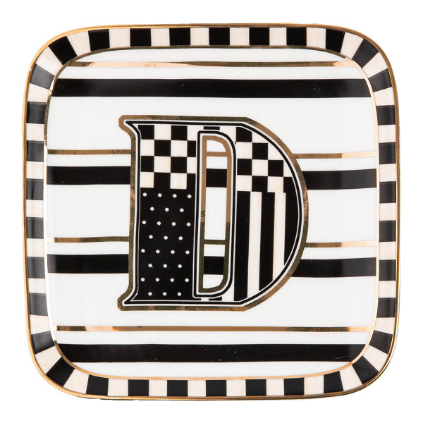 MacKenzie Childs Monogram Dish - D | Wayfair