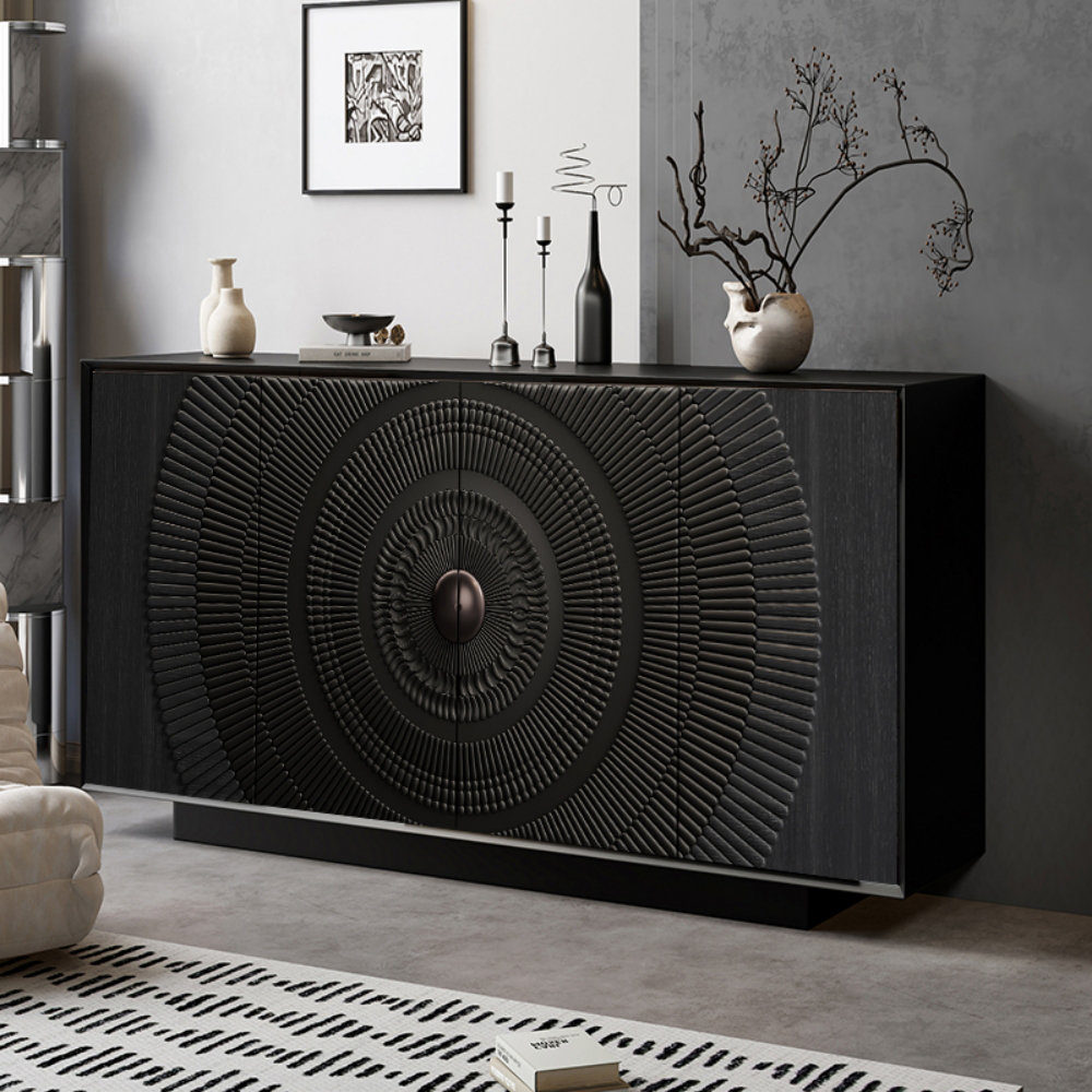 Hokku Designs Floor-Standing High-End Black Sideboard | Wayfair