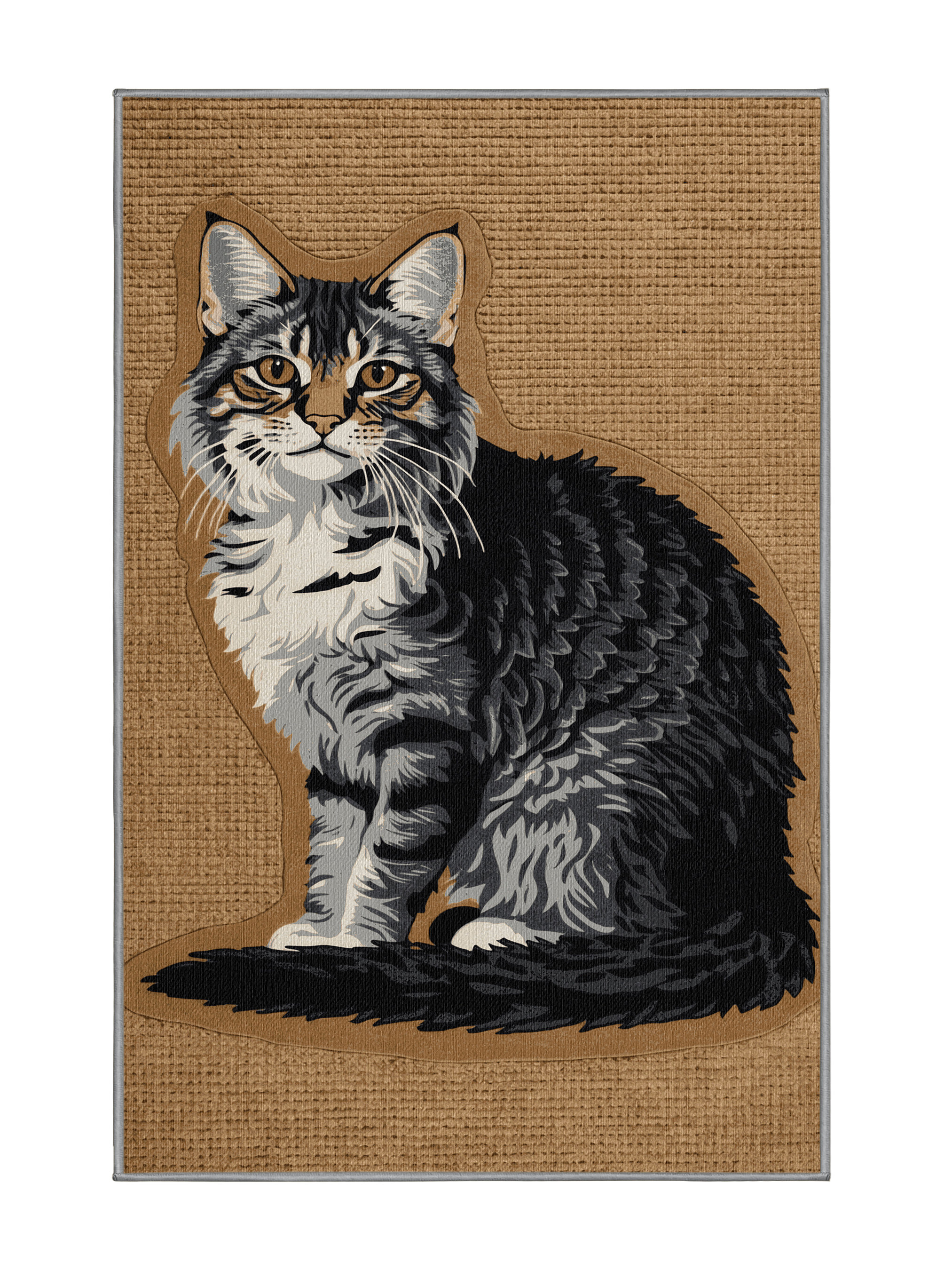 One Allium Way® Washable German Rex Cats Area Rug | Wayfair