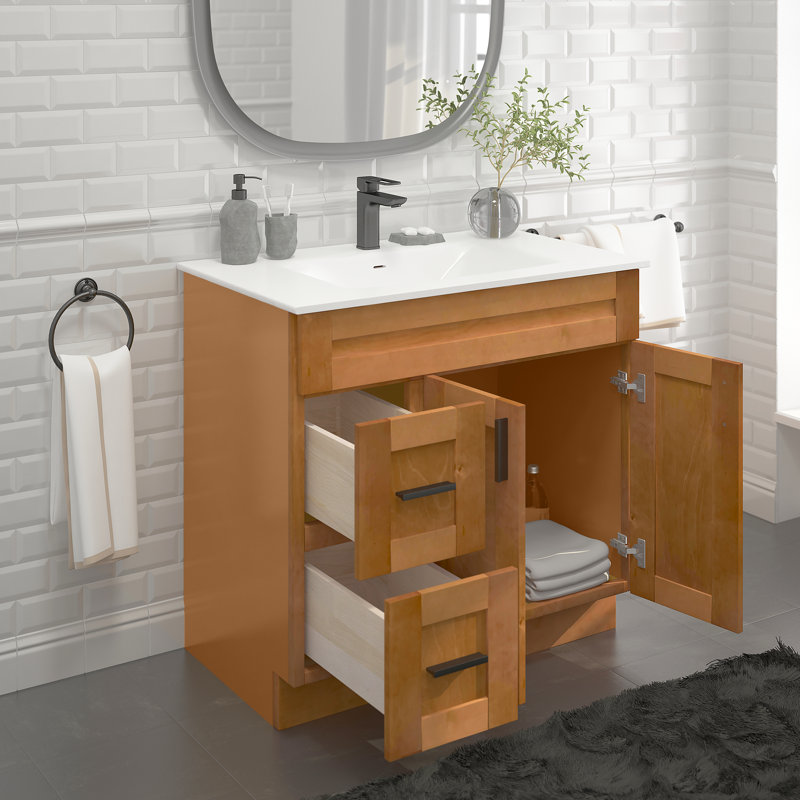 Vanity Atelier 36'' Bathroom Vanity Sink Base with Drawers Cabinet in ...