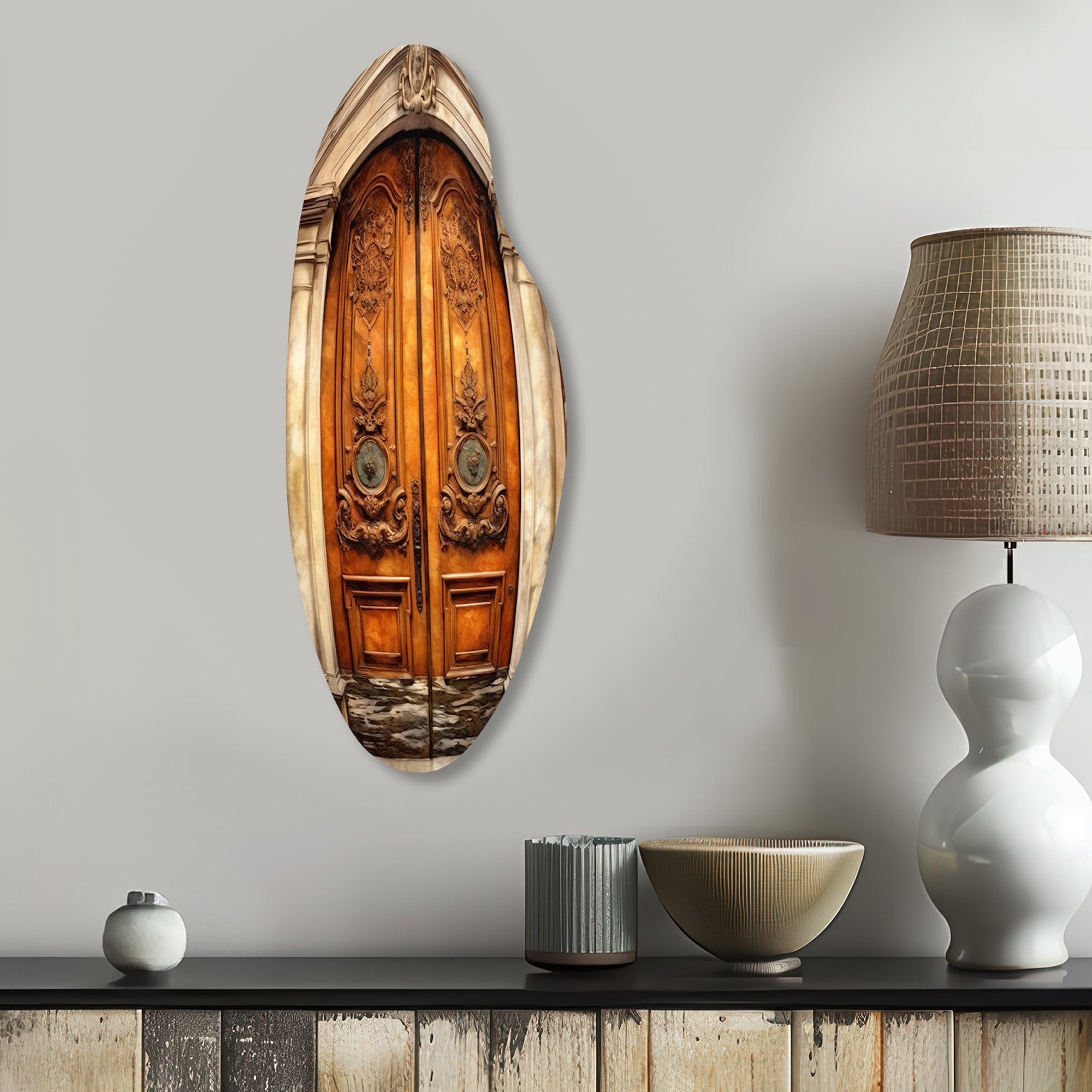 Ophelia & Co. Old Wooden Door With Carvings In Paris, France III ...