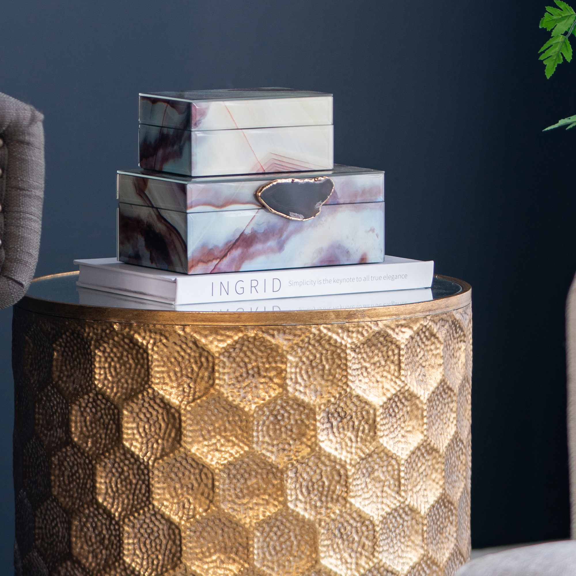 Ivy Bronx Set of 2 Stackable Jewery Boxes With Lids - Wayfair Canada