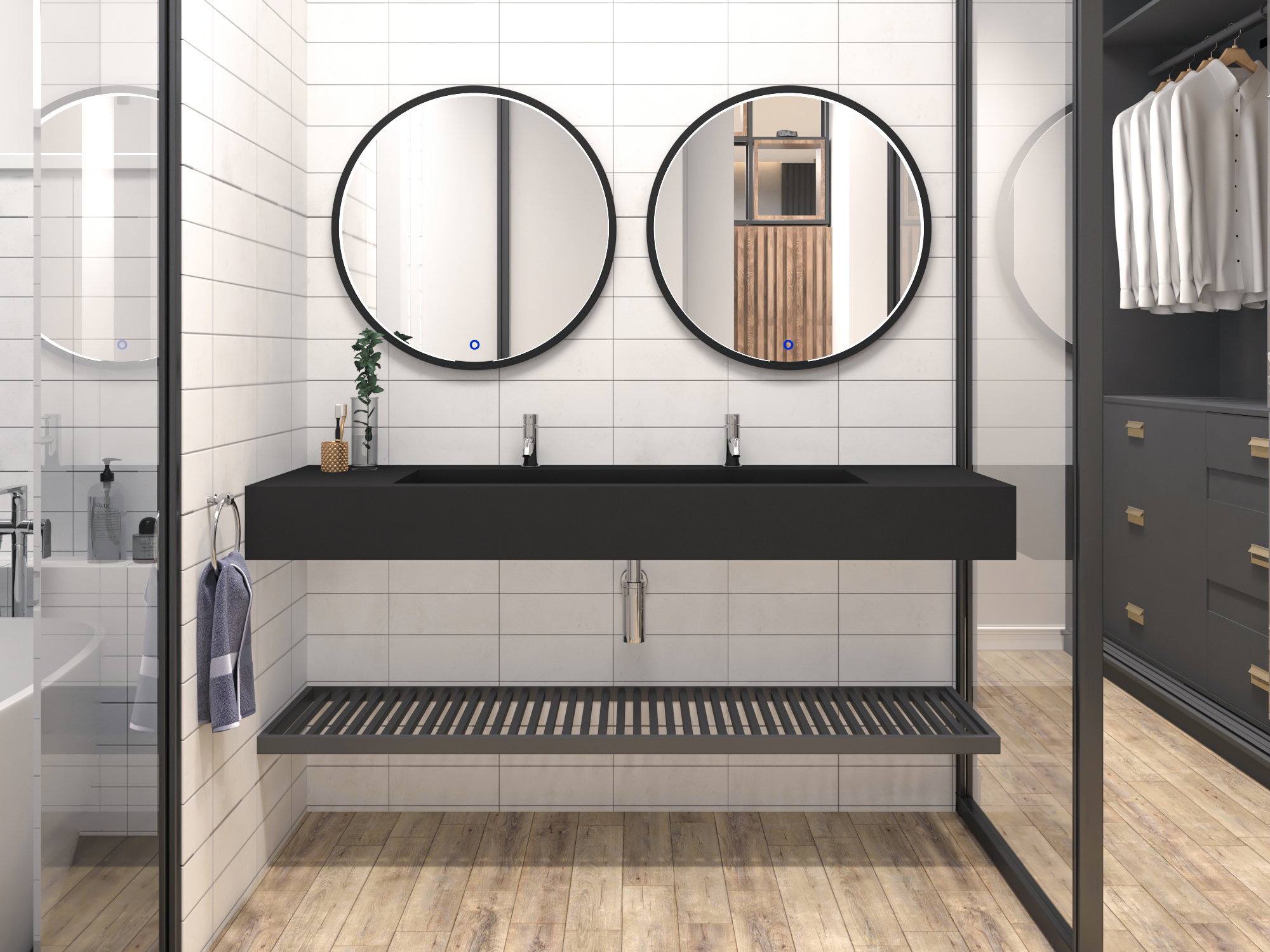 CastelloUSA Pyramid 60'' Solid Surface Rectangular Vessel Bathroom Sink ...