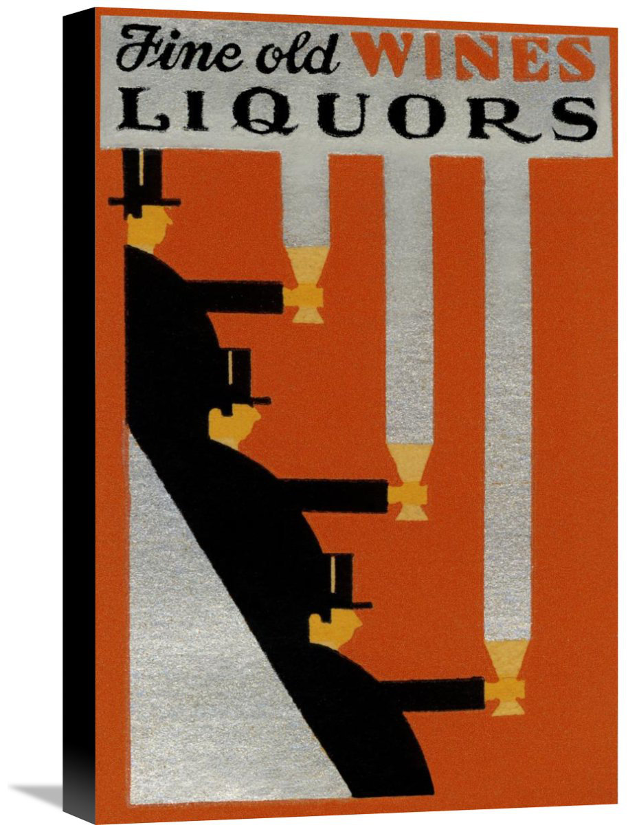 Global Gallery " Fine Old Wines Liquors " | Wayfair