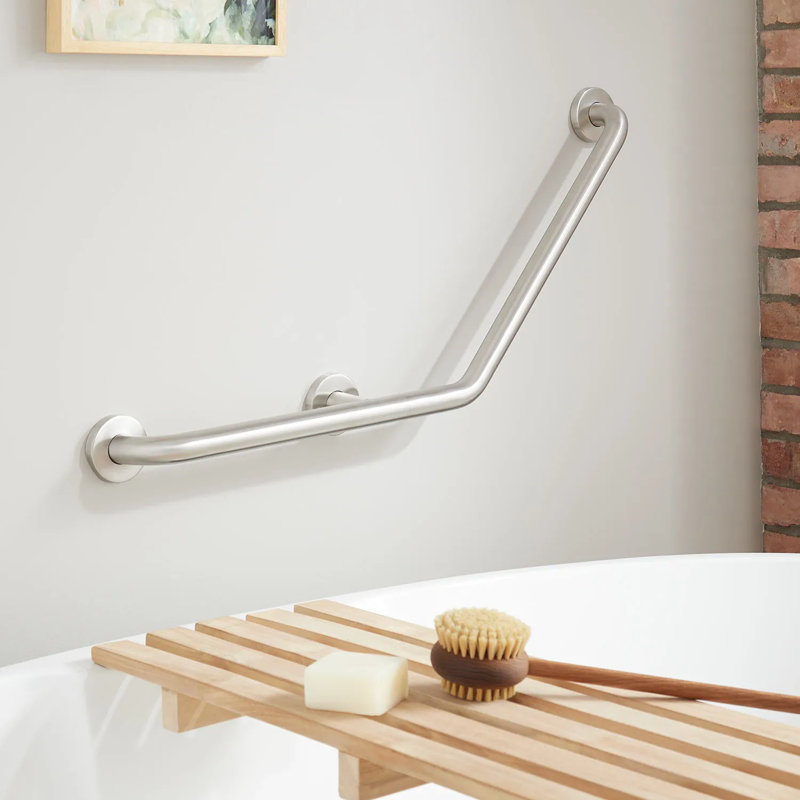 Signature Hardware 32" Pickens Angled Grab Bar & Reviews | Wayfair