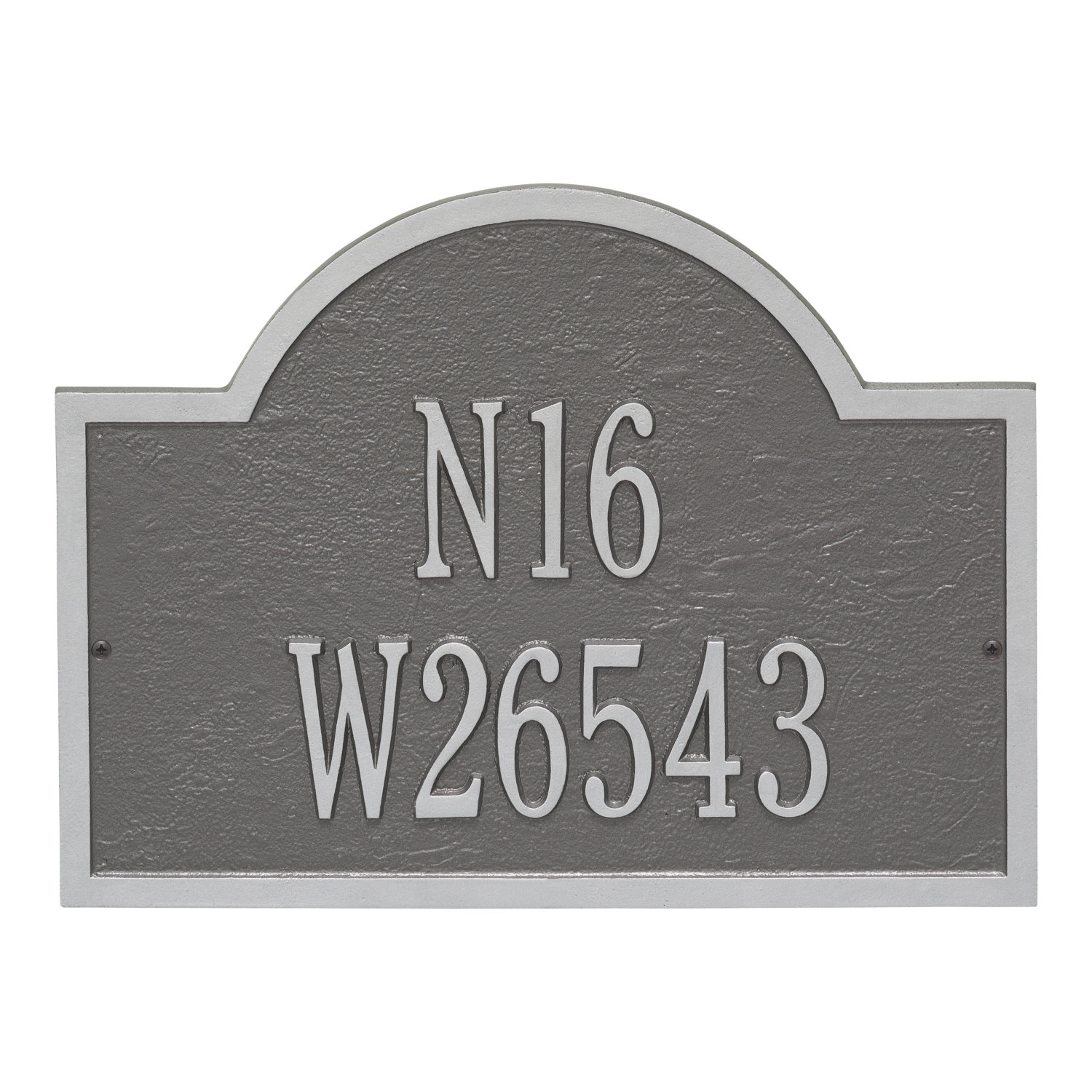Whitehall Products Wisconsin Special 2-Line Wall Address Plaque ...