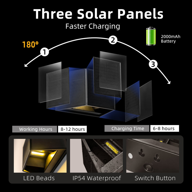 Wrought Studio Solar Wall Lights & Reviews - Wayfair Canada
