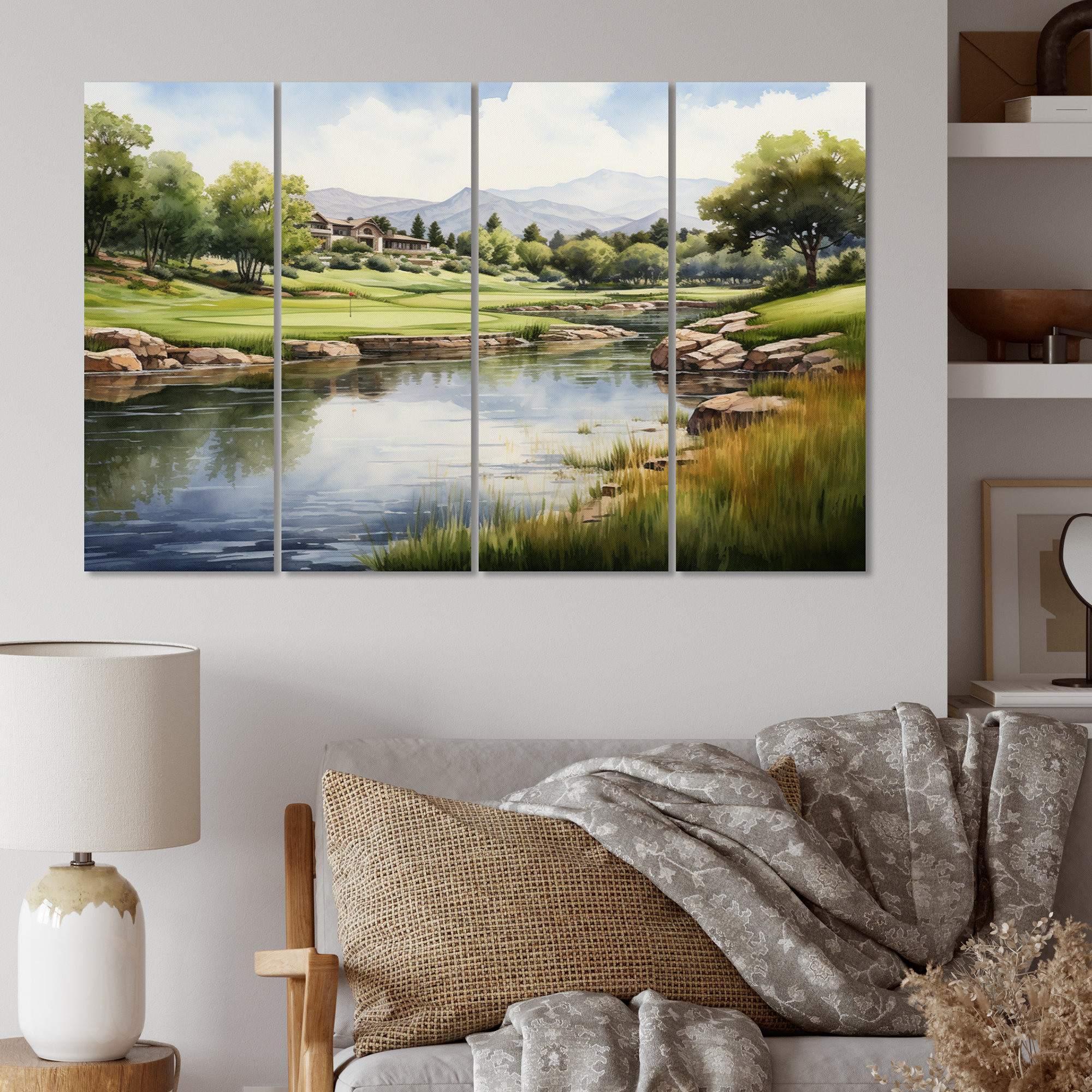 Design Art Country Clubs Golf Course - Country Clubs Metal Wall Decor ...