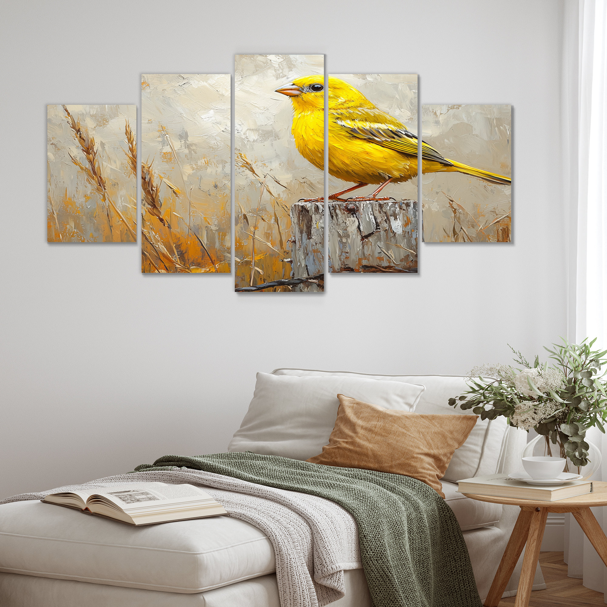 Lark Manor™ Finch Bird On The Barnyard Fence III - Bird Wall Art ...