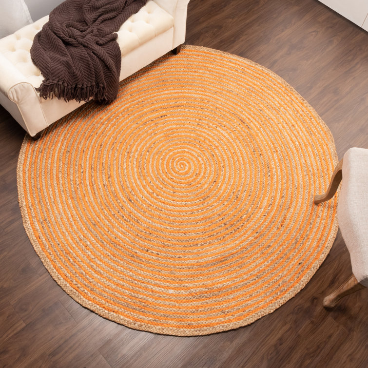 Bay Isle Home Nickelsville Hand Braided Jute Round Indoor Area Rug ...
