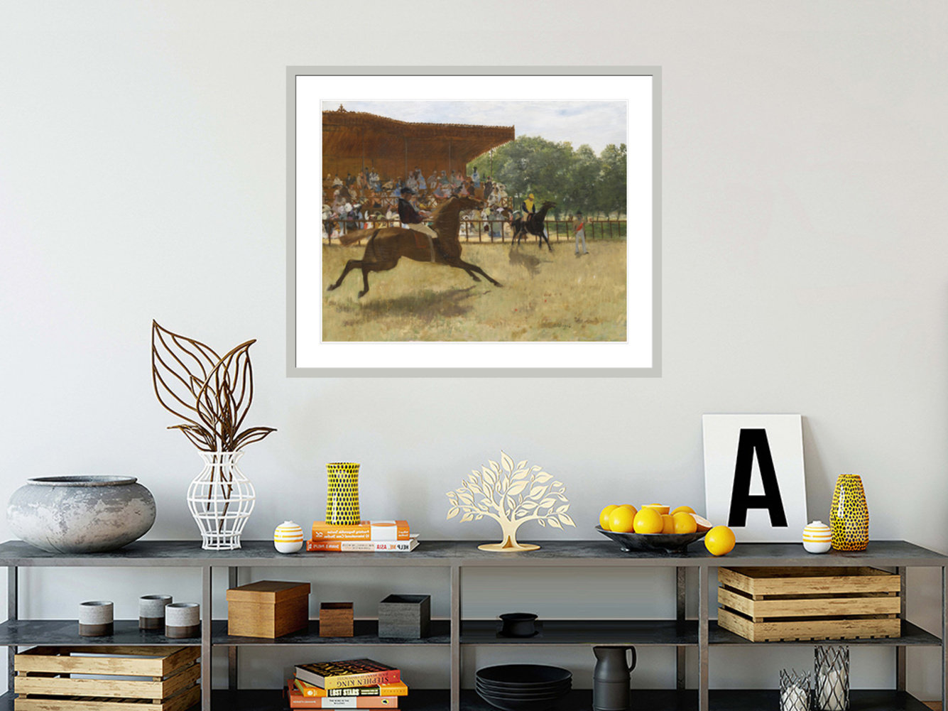 Red Barrel Studio® The False Start by Edgar Degas -Framed Giclee Print ...