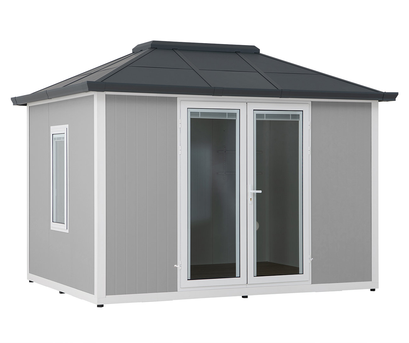 Sunjoy Outdoor Beyond shed, 10'x12.6' She Shed,Backyard Office ...