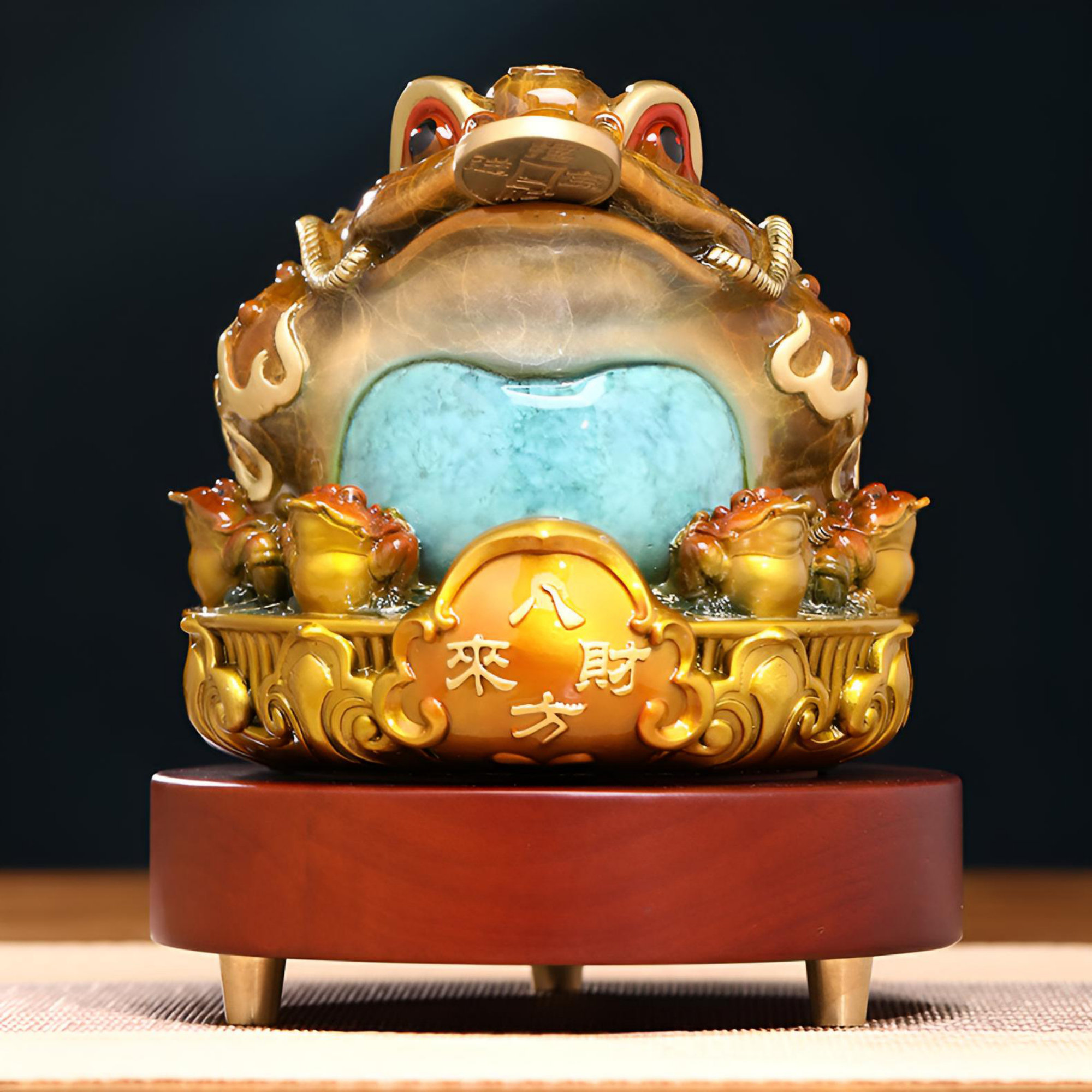 Infinity Elegant Brass Money Frog Sculpture – Symbol Of Prosperity ...