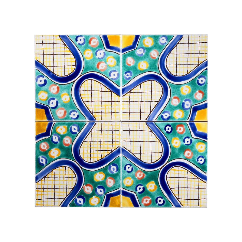 Casablanca Market Mediterranean 6" x 6" Ceramic Alhambra Decorative ...