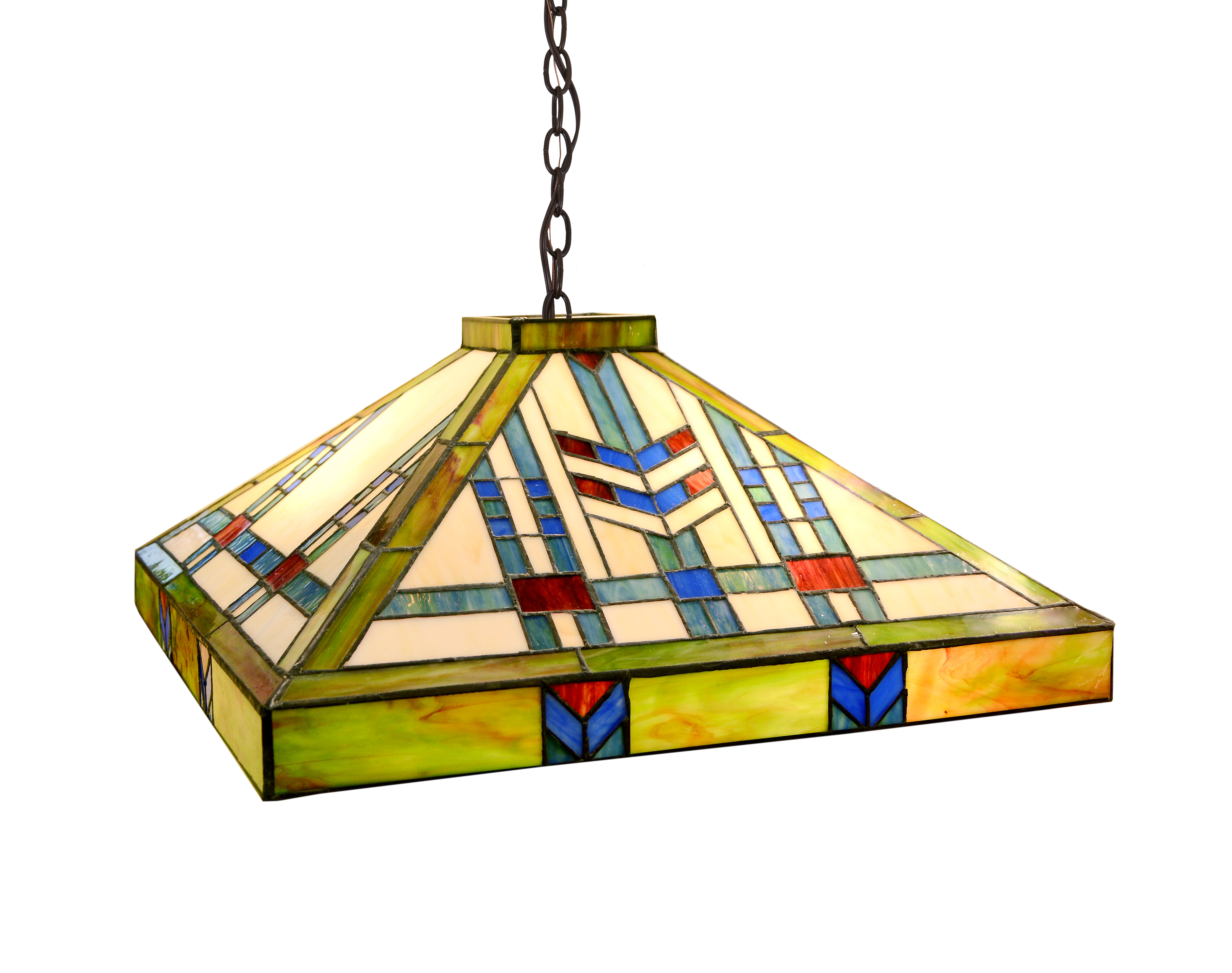 Meyda Lighting Mission Southwest Prairie 3-Light Single Geometric ...