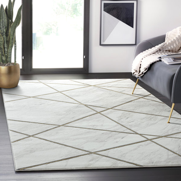 Mercer41 Middlesex Geometric Gray Area Rug & Reviews | Wayfair