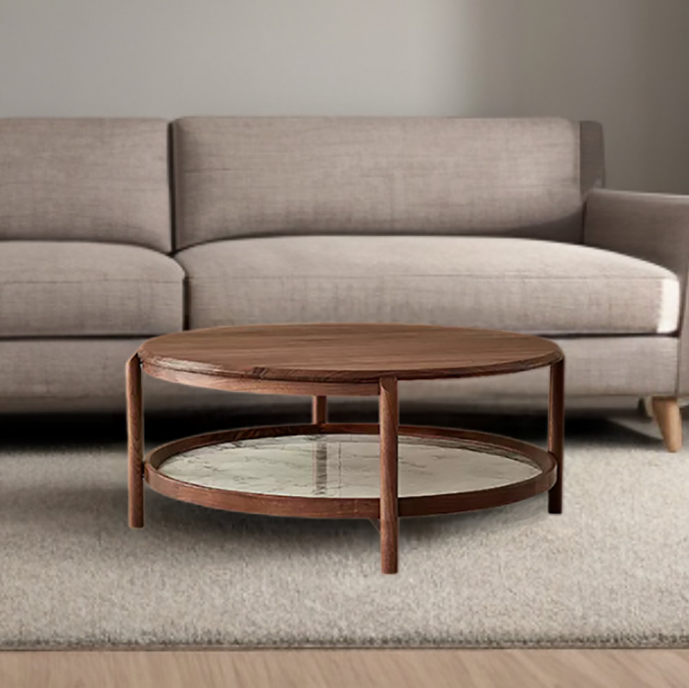 jessica Nordic modern round coffee table light luxury - Wayfair Canada