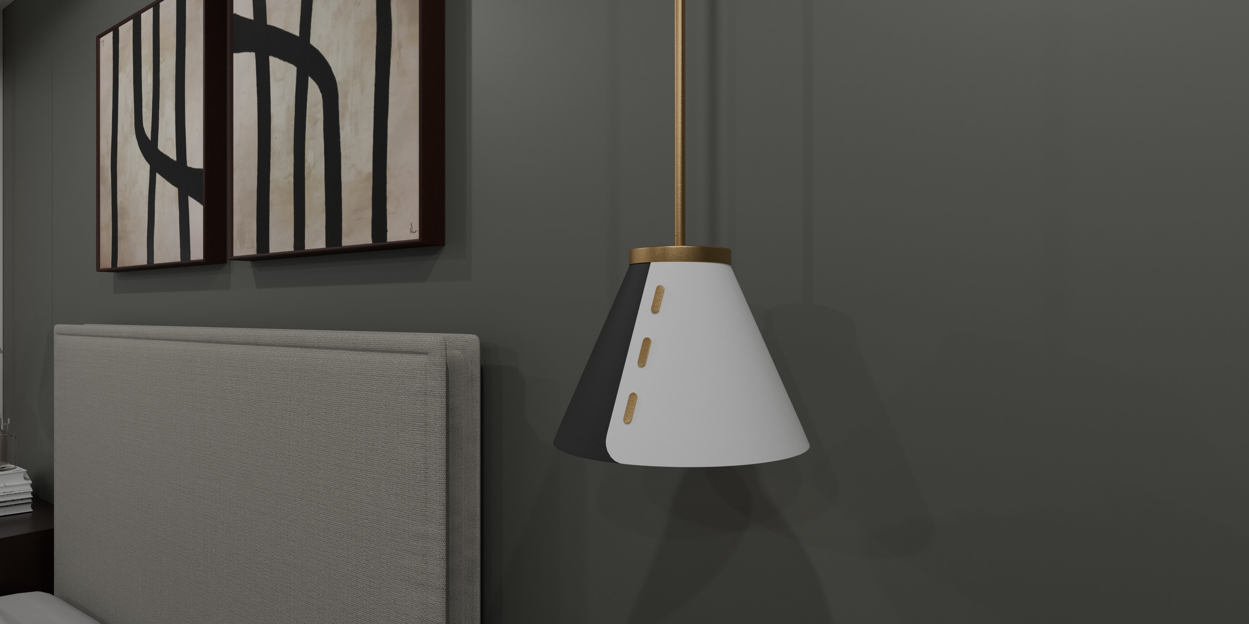Mercer41 Trette 1 - Light Gold Cone Pendant | Wayfair