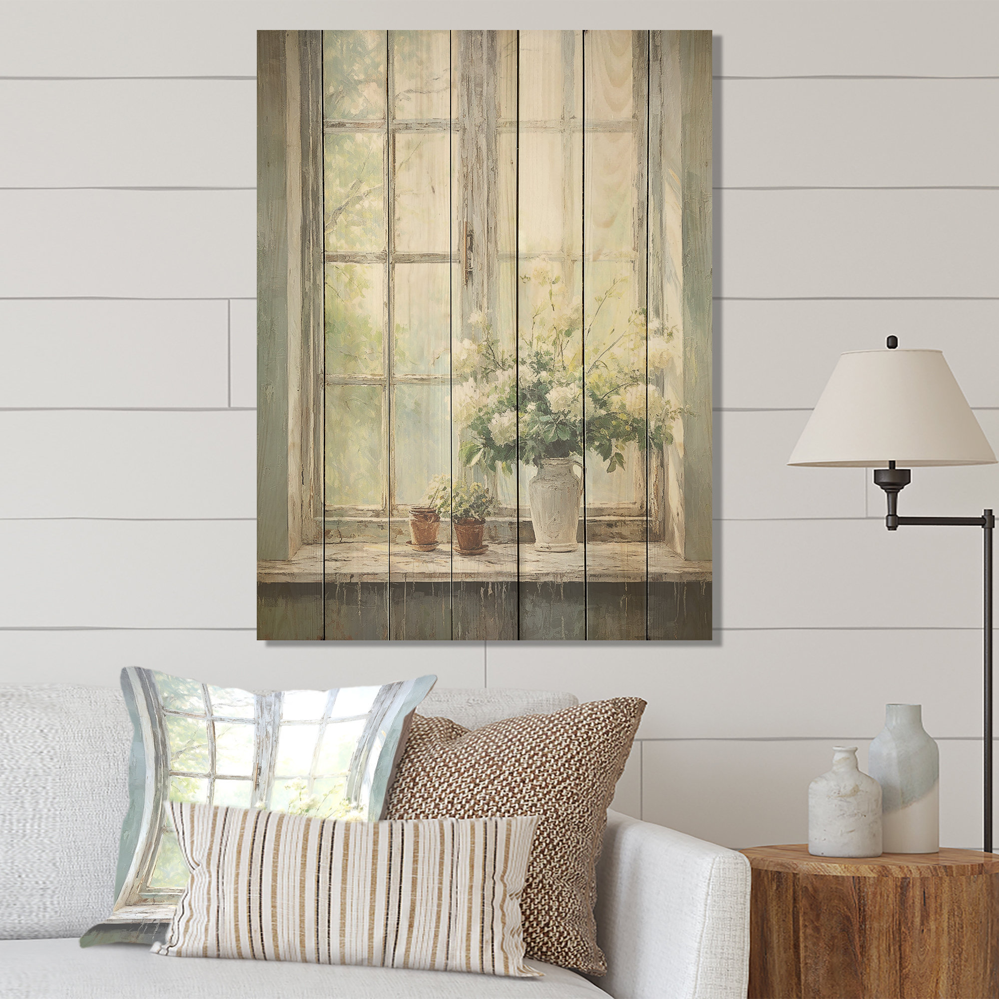 August Grove® Countryside Calm Blooms Farm Windows I - Farmhouse ...