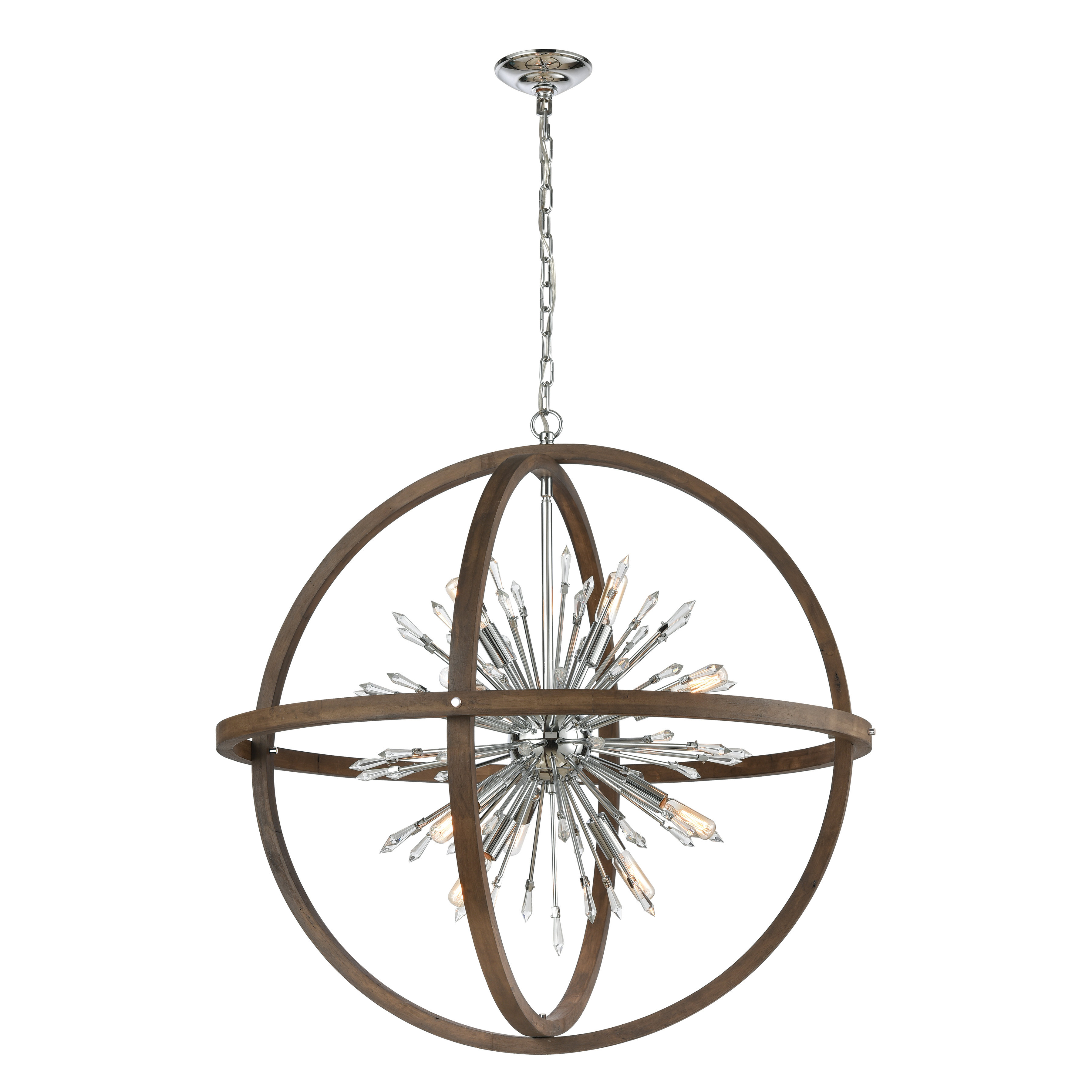 Atlas Lighting and Home Morning Star 19.5'' Wide 6-Light Chandelier ...
