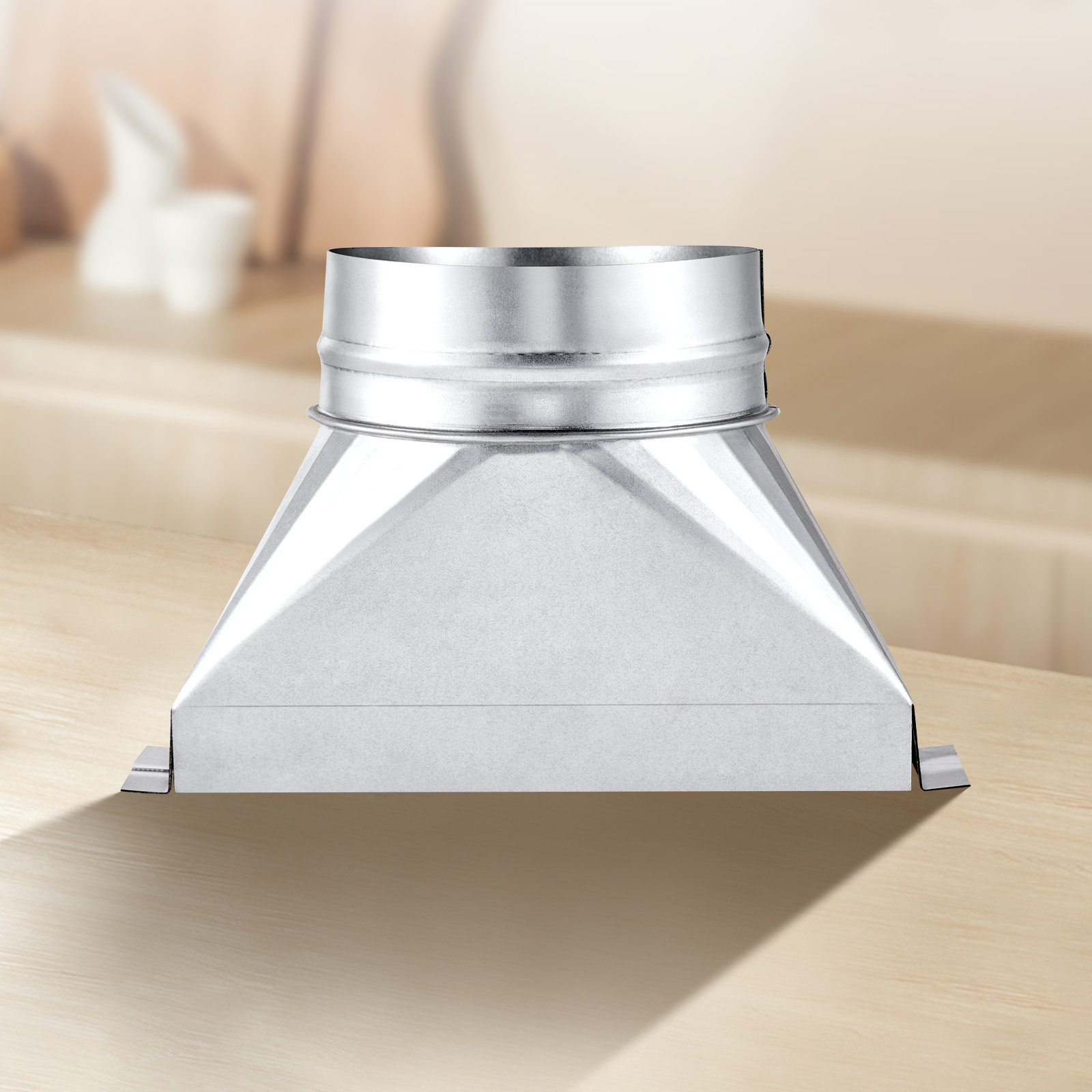 VEVOR Duct Boot 3-1/4 x 10 x 6 inch Galvanized Floor Register for HVAC ...