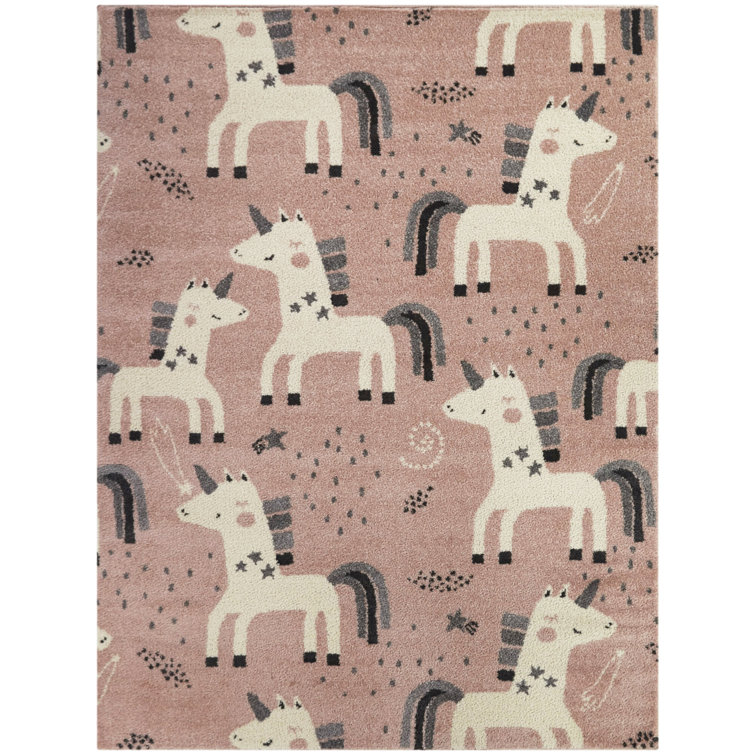 Balta Kate Pink Unicorn Kids Area Rug - Wayfair Canada