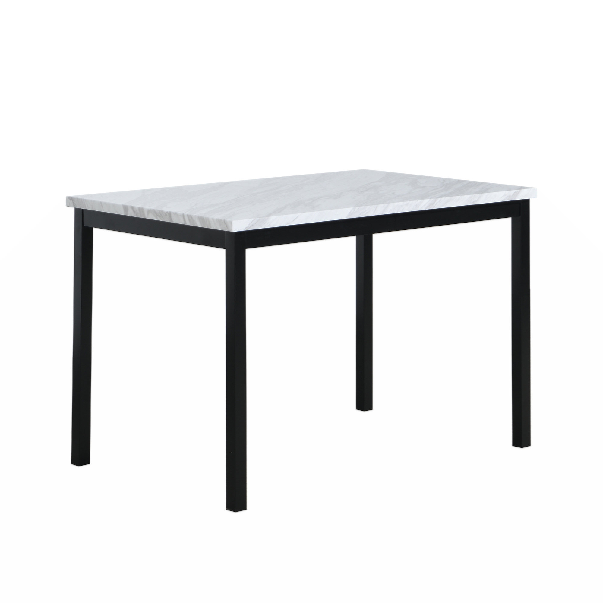 Wrought Studio™ Wynsum Metal Dining Table With Laminated Faux Marble ...