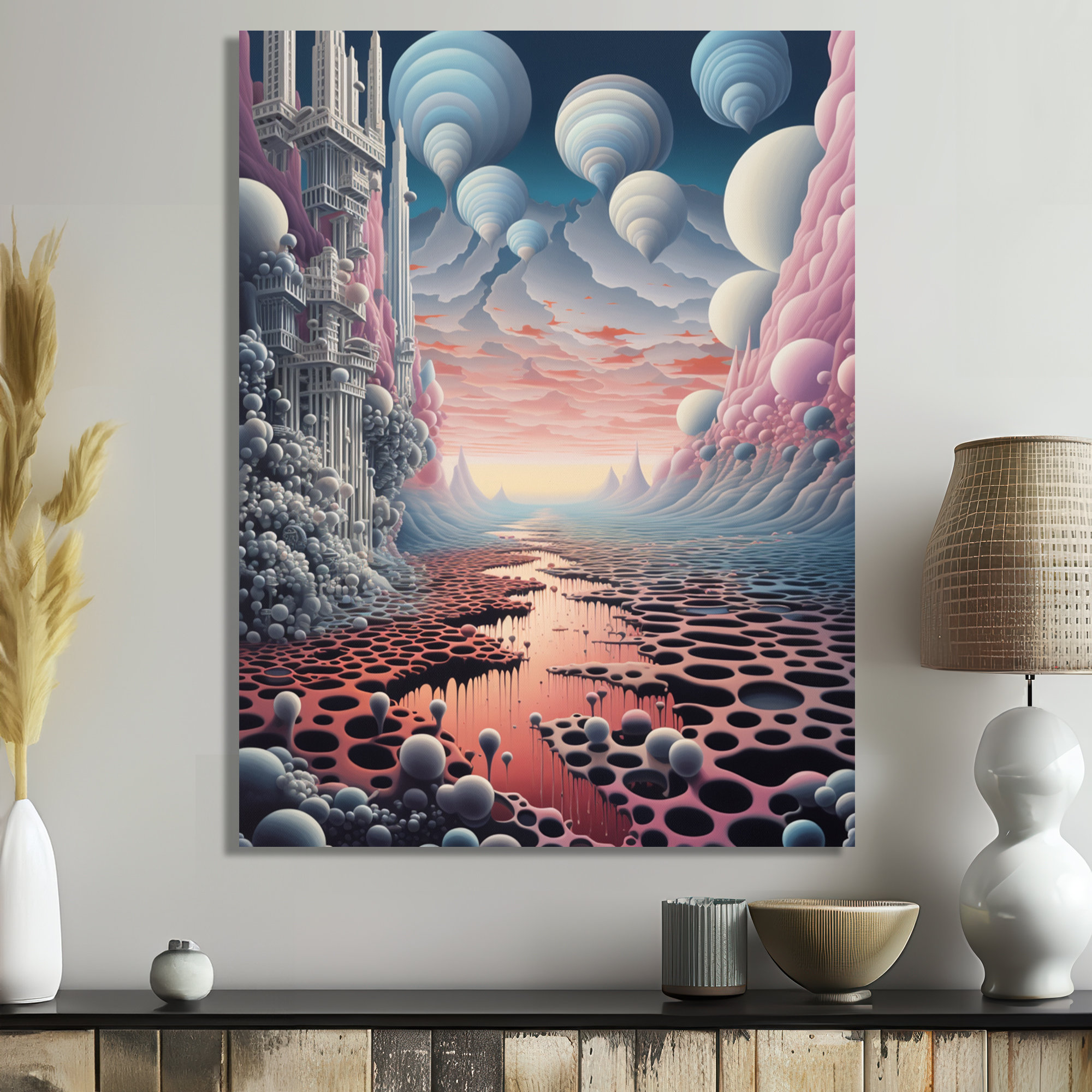 Lark Manor Futuristic River In Cloudscapes Of Tomorrow - Abstract ...