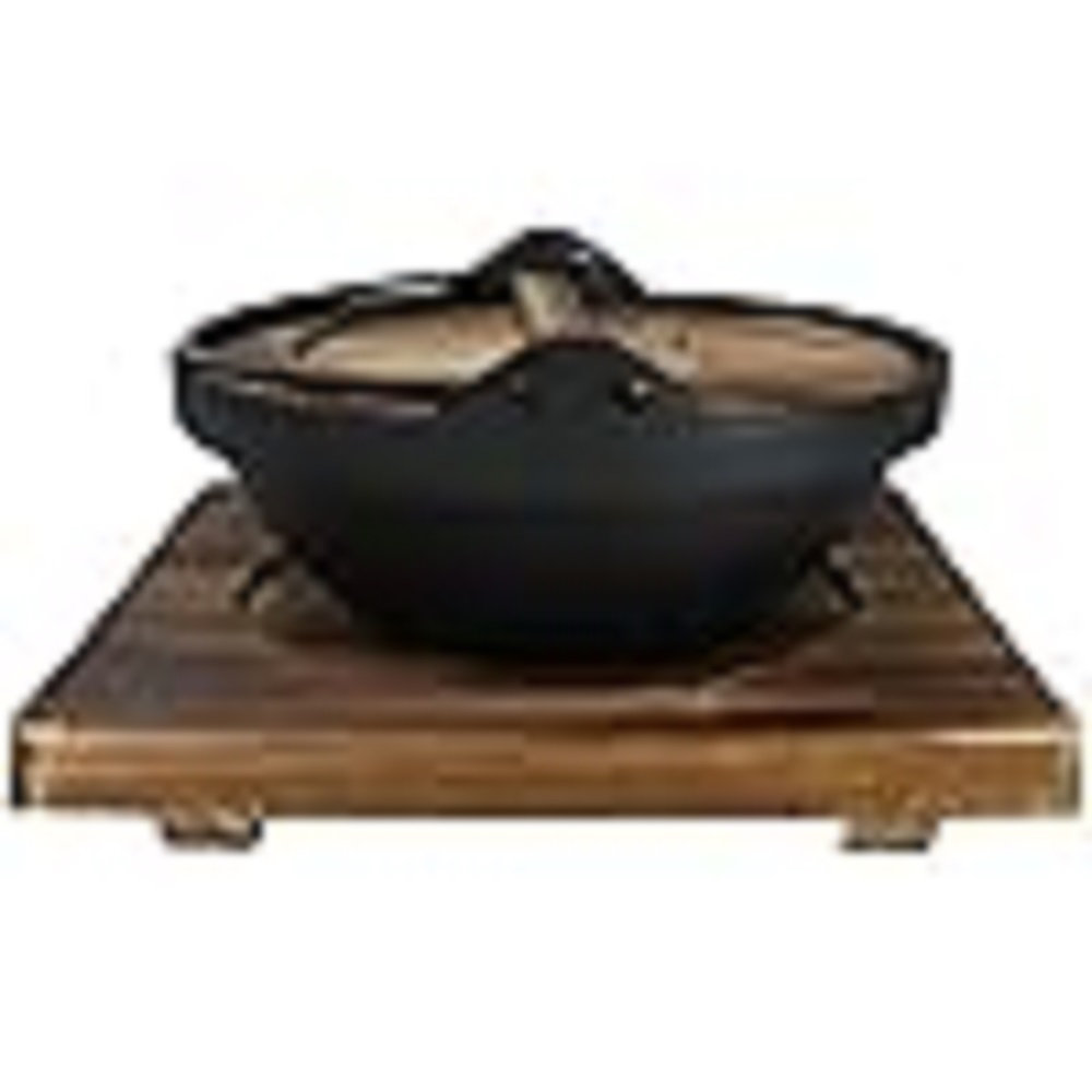 August Grove Cast Iron Japanese Sukiyaki Shabu Nabe Personal Cooking ...