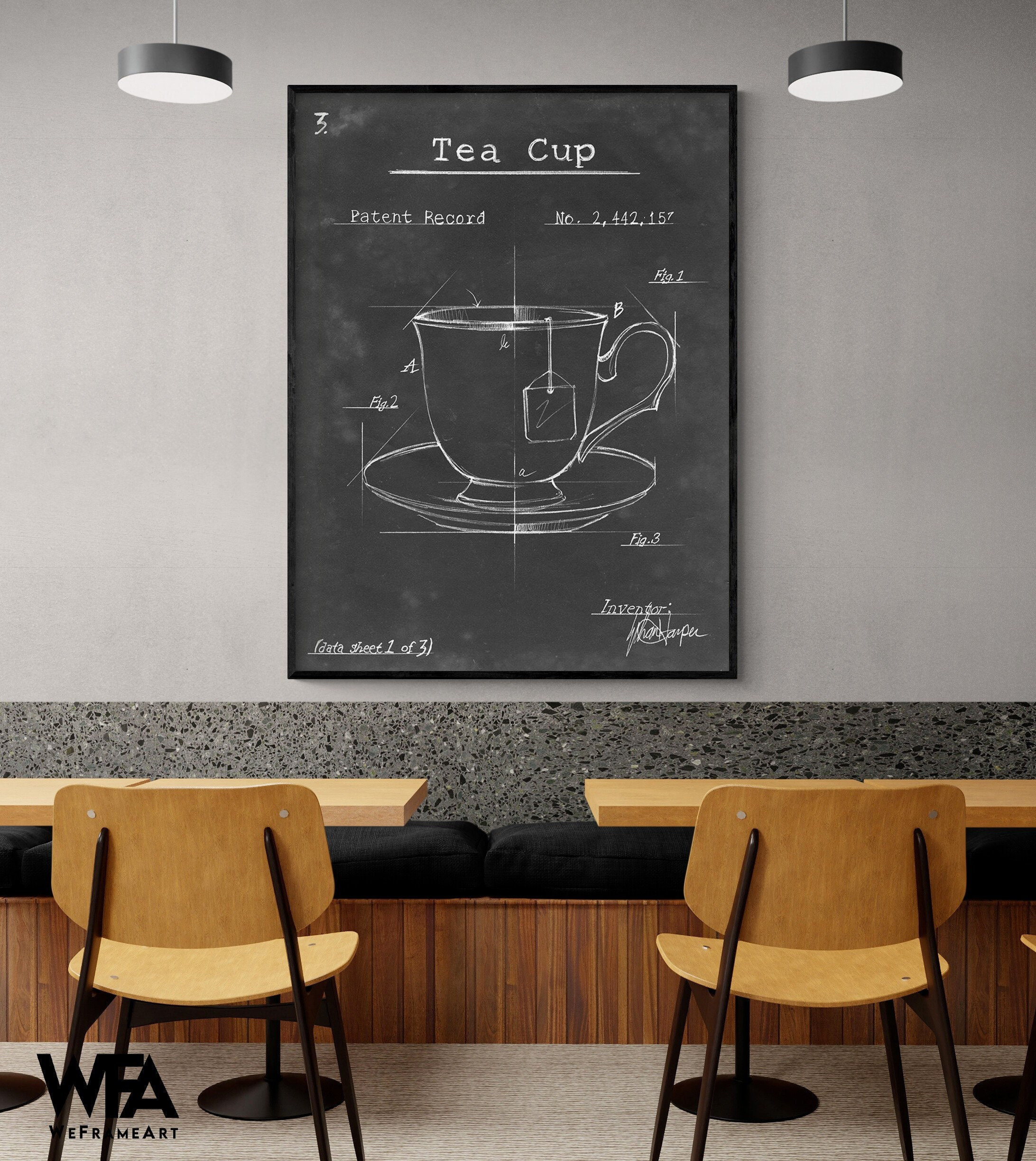WeFrameArt Morning Routine I By Ethan Harper, Cuppa Time Coffee Shop ...