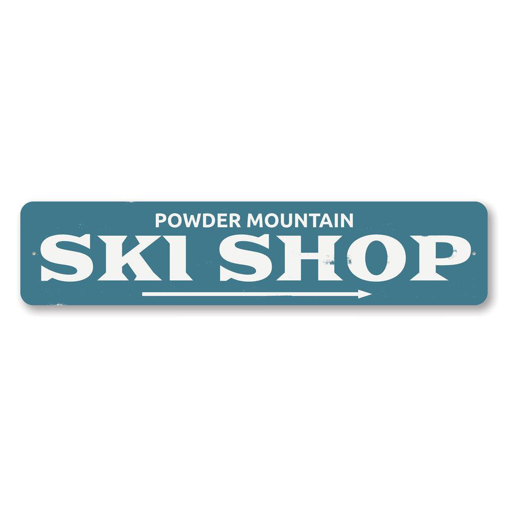 Lizton Sign Shop, Inc Ski Shop Directional Aluminum Sign | Wayfair