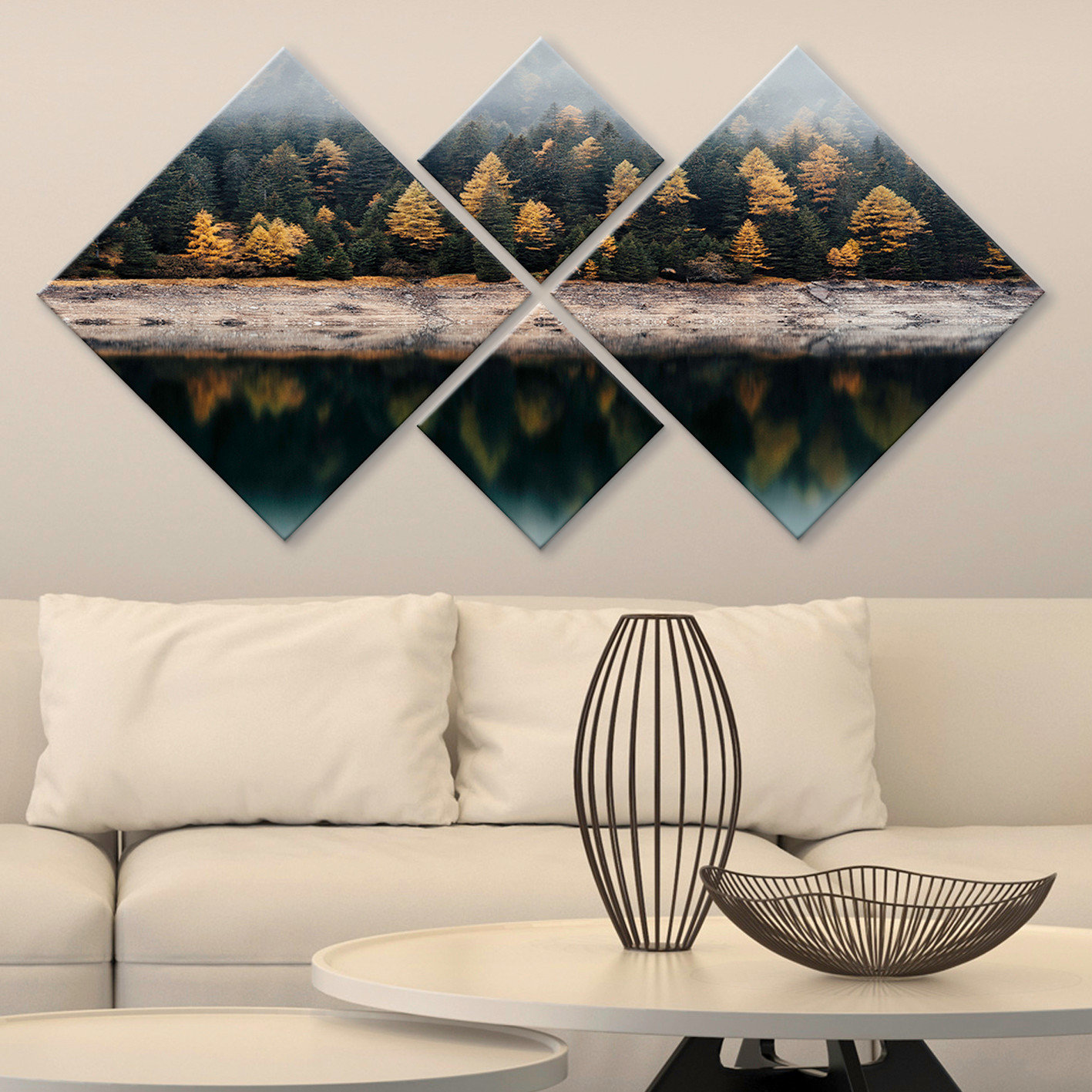 East Urban Home 4 Piece No Frame Print on MDF | Wayfair