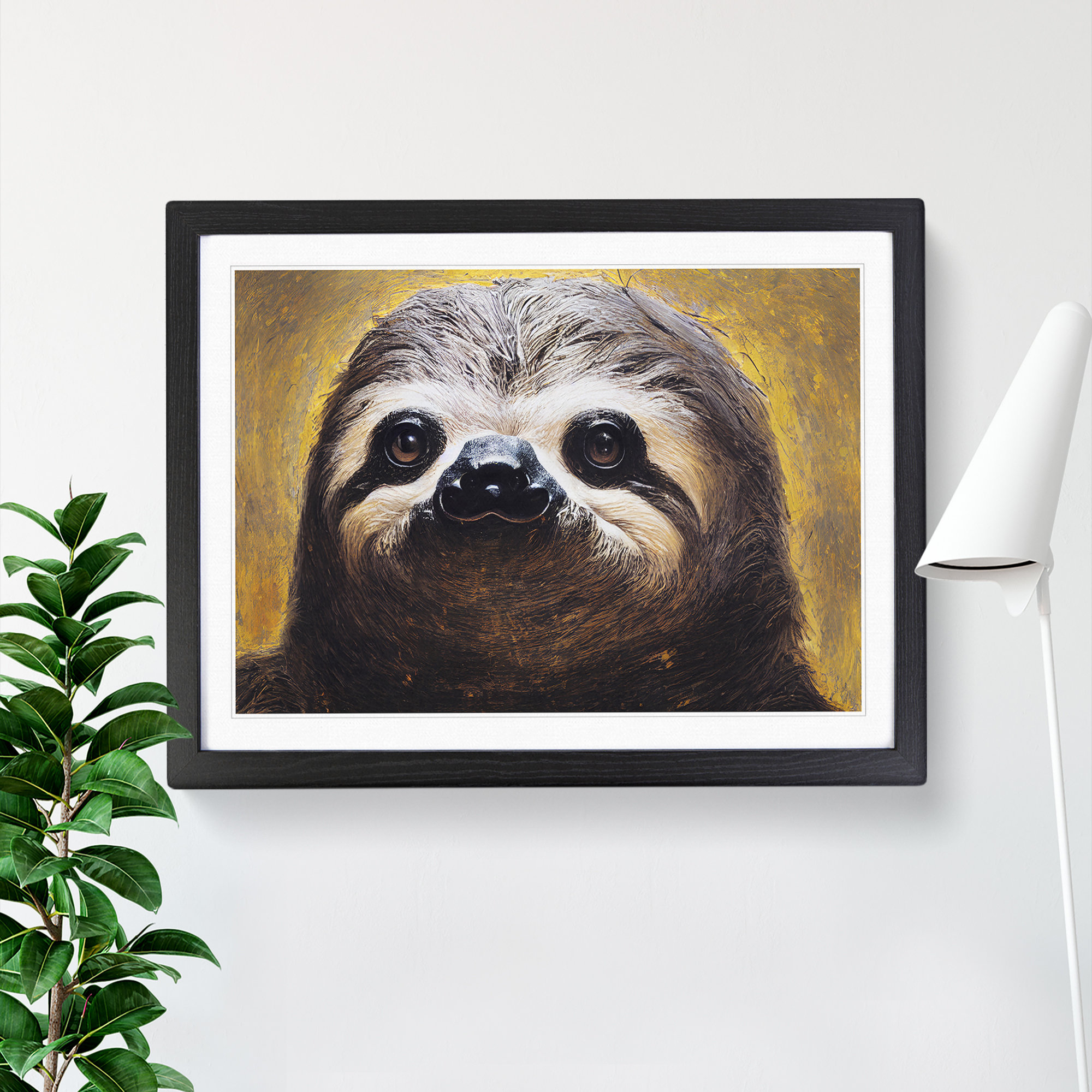 Latitude Vive Striking Sloth - Picture Frame Painting | Wayfair.co.uk
